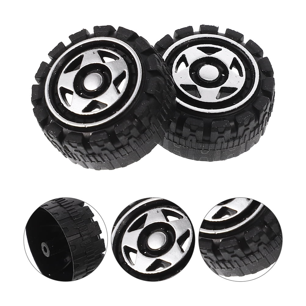 Hemoton 30pcs Car Wheels Plastic Wheels Car Model Wheels Toy Car DIY ...