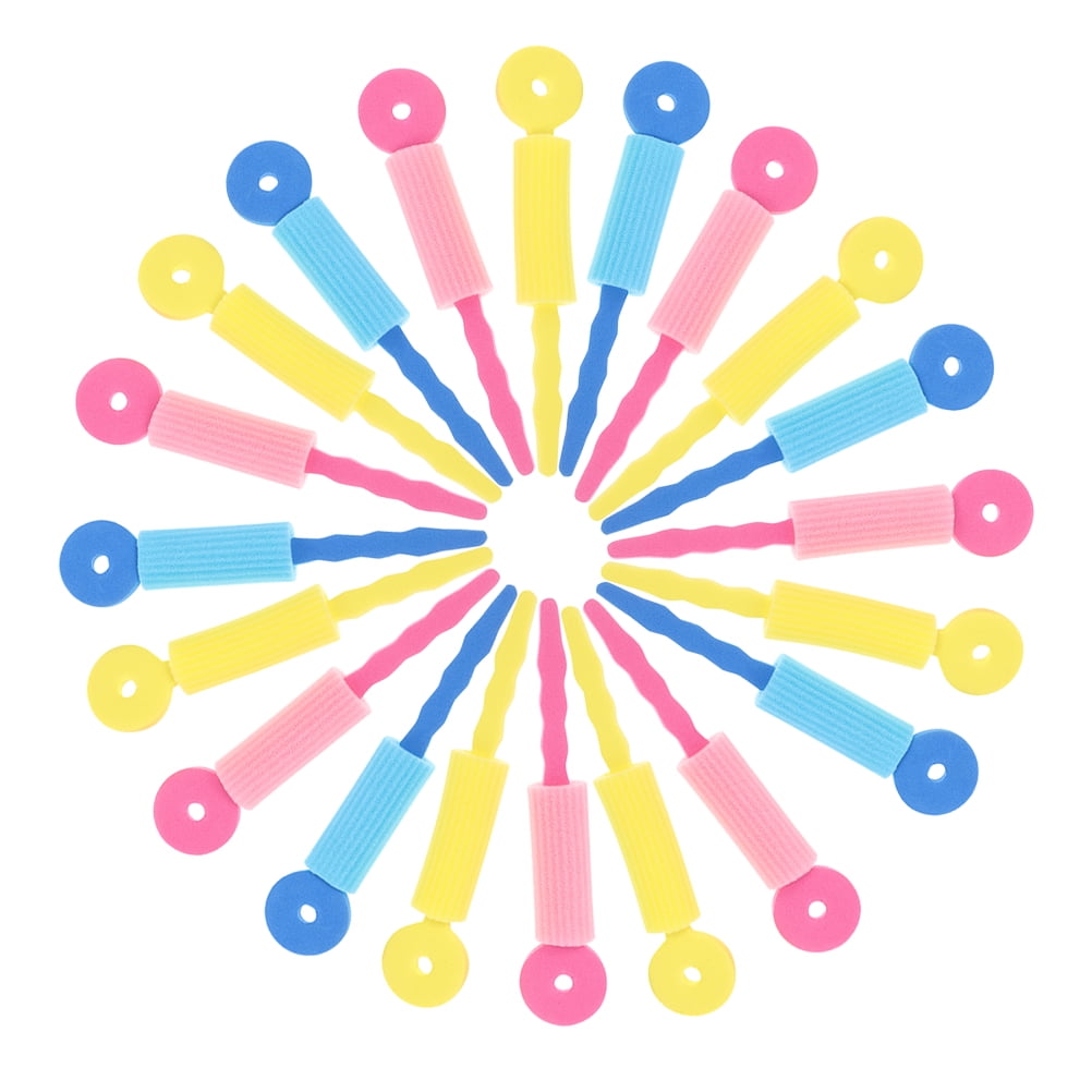 Hemoton 30pcs Soft Sponge Hair Curlers Curling Rods For Long Hair No ...