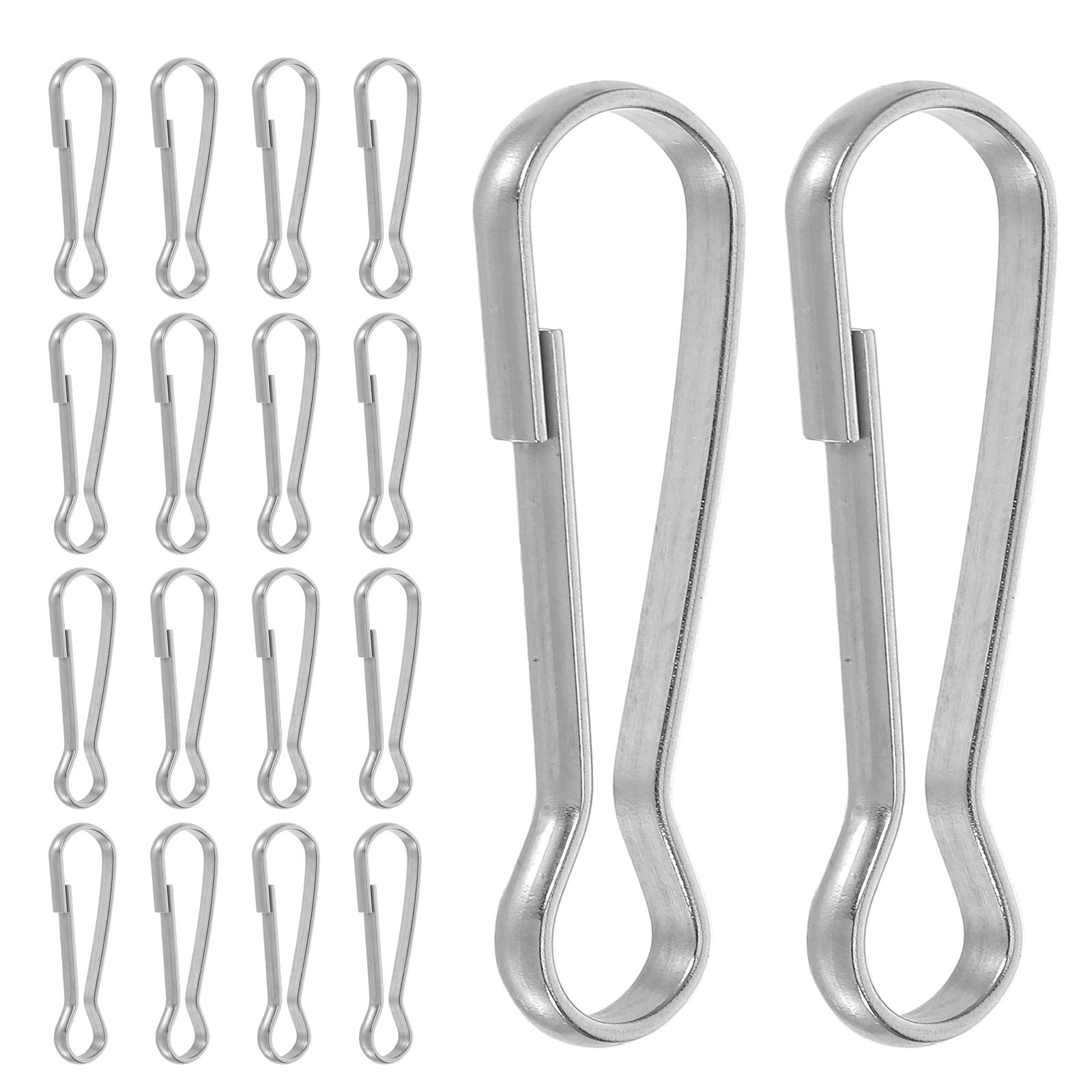 Hemoton 30pcs Flagpole Snap Hooks Stainless Steel Flag Clips ...