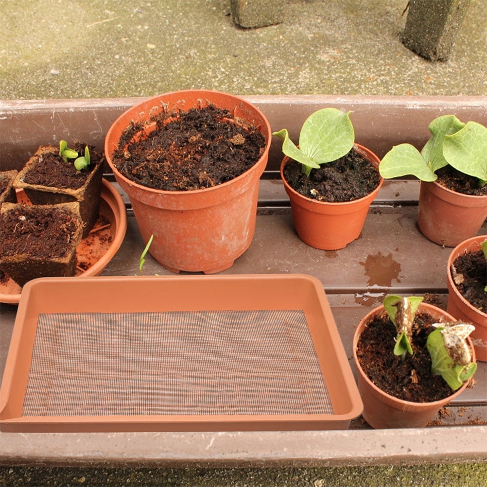 Hemoton 30pcs Flower Pot Mesh Pads Breathable Fiberglass Grid Mat DIY ...