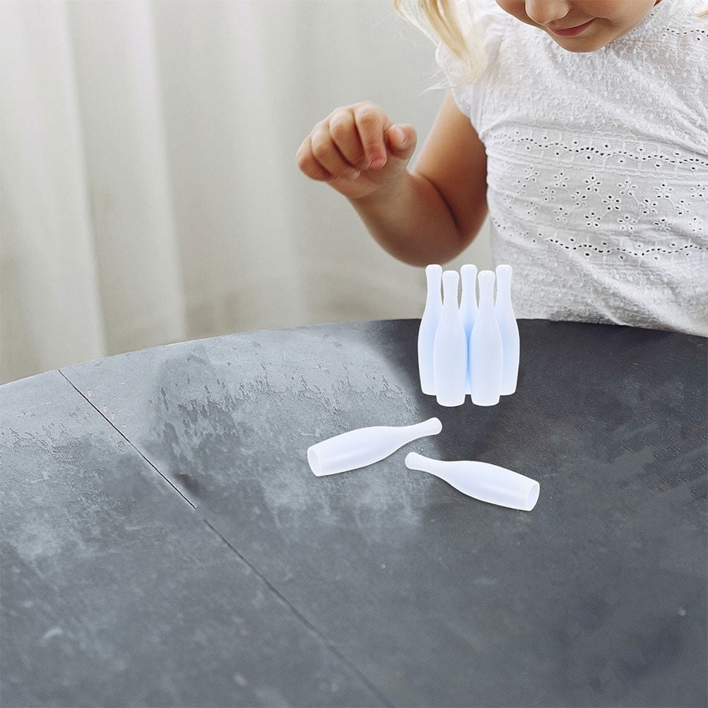 Hemoton 30pcs Mini Bowling Pin Kit Table Bowling Game Supply Miniature ...