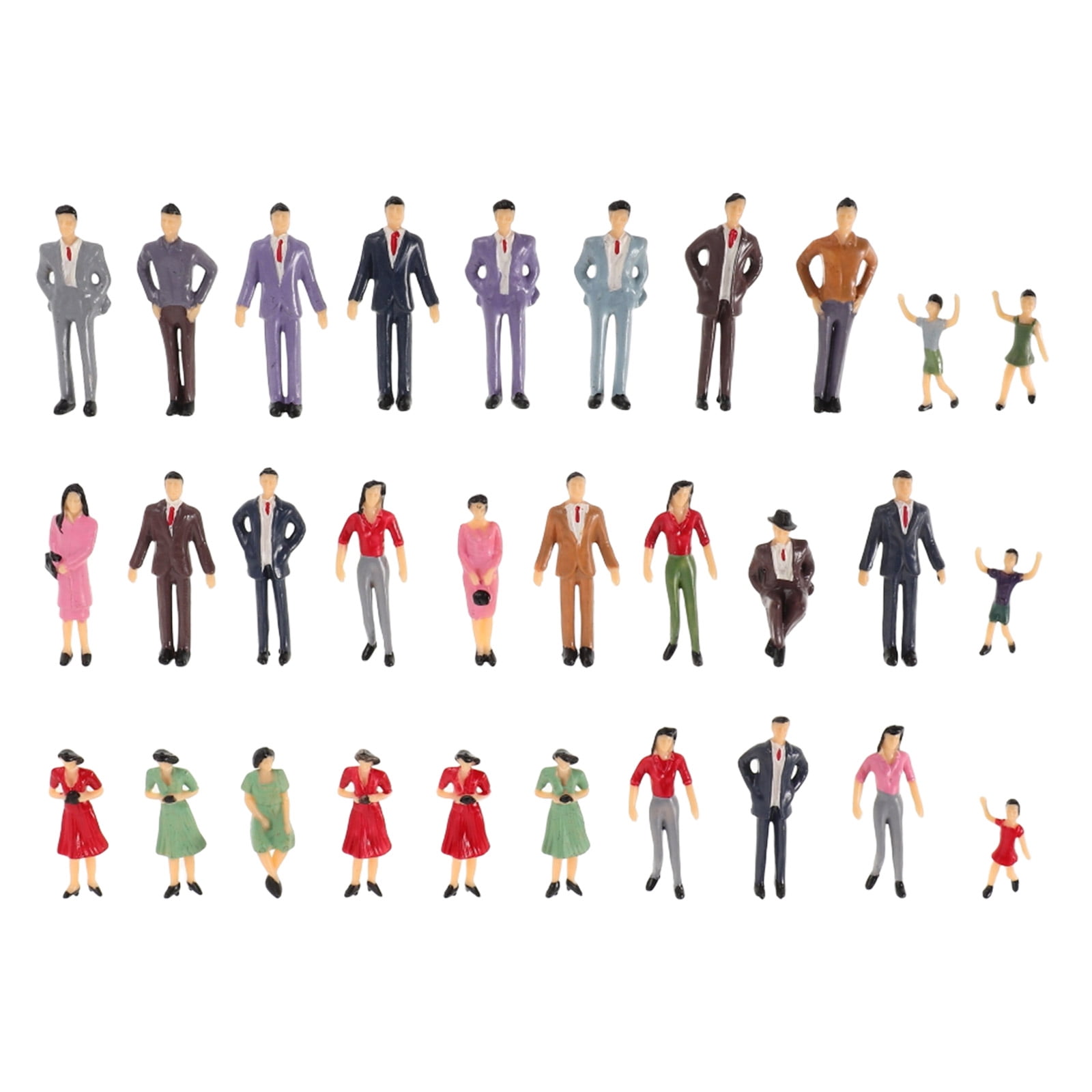 Hemoton 30pcs Miniature People Figurines Plastic Mini People Miniature ...
