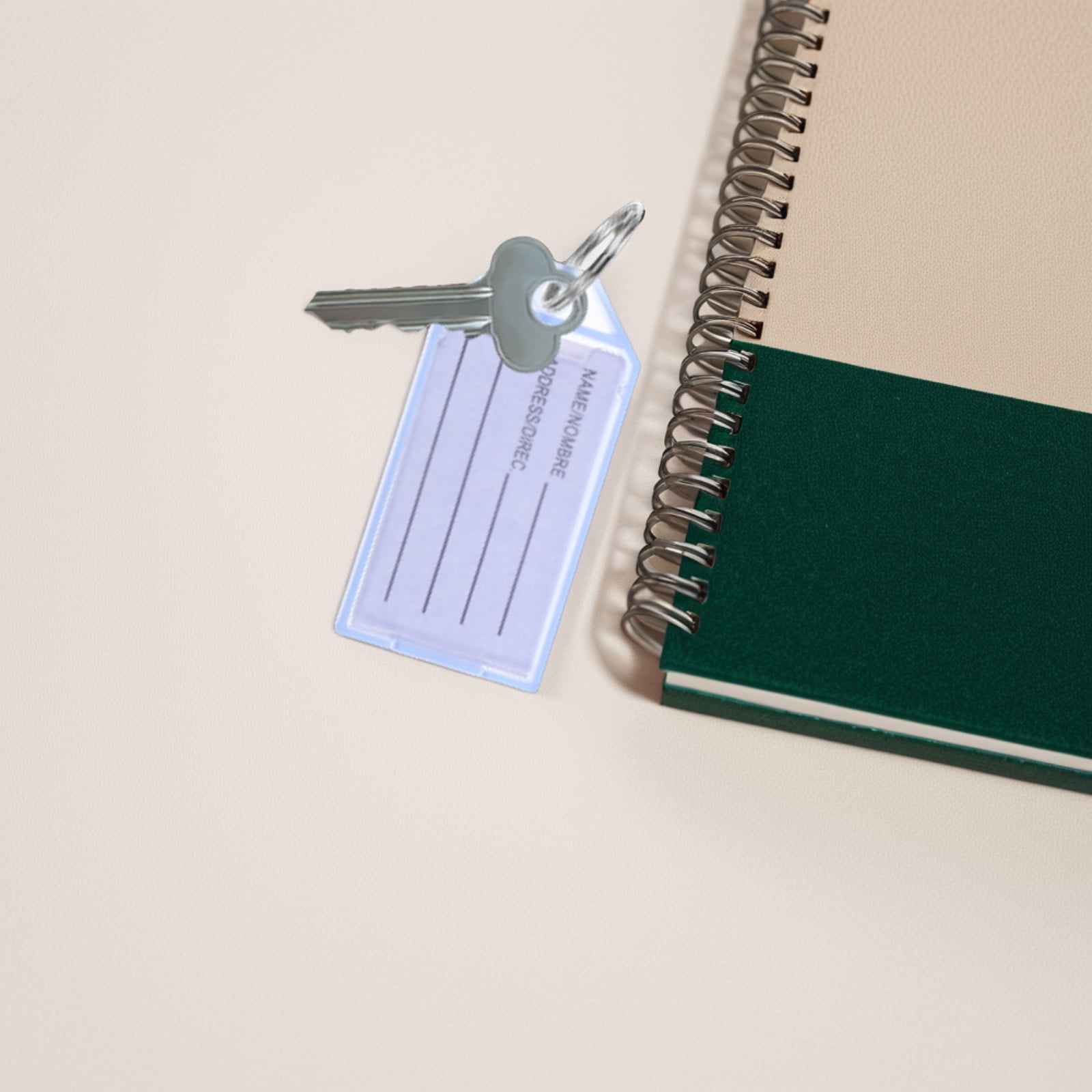 Hemoton 30pcs Plastic Key Tags With Ring Plastic Key Tags With Labels ...