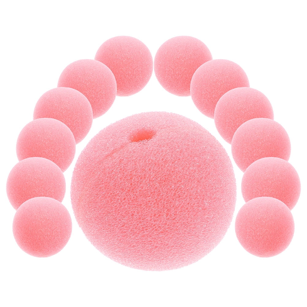 Hemoton 30pcs Sponge Clown Nose Squeeze Foam Ball Halloween Clown Nose ...