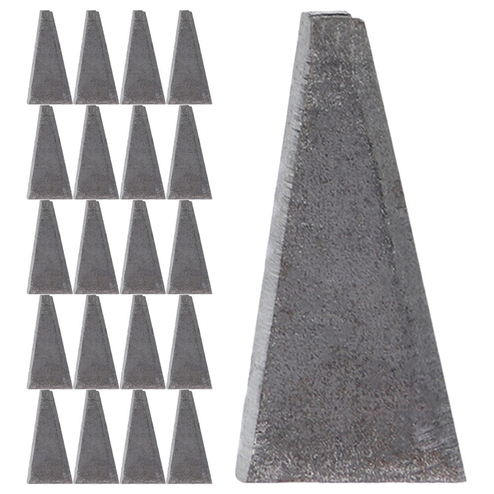 Hemoton 30pcs Wooden Handle Wedges Triangle Wedges Conical Handle ...