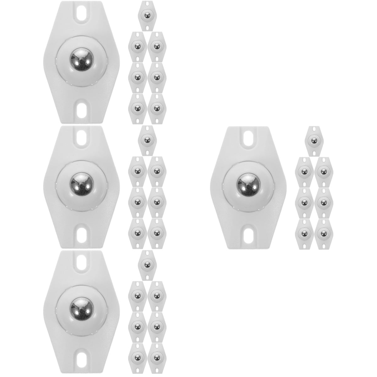 Hemoton 32 pcs Small Appliance Wheels Mini Swivel Wheels Sticky Pulley ...