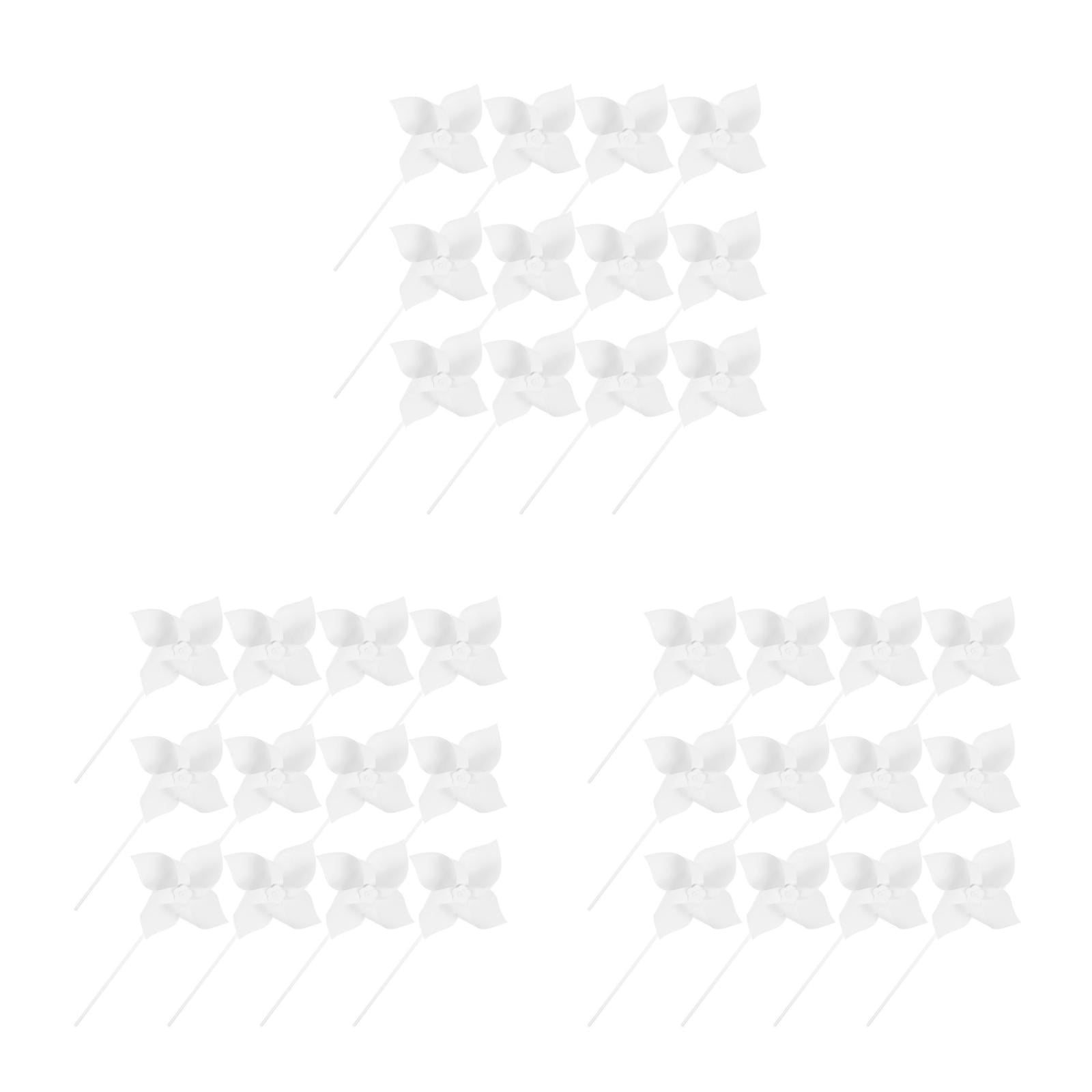 Hemoton 36 Pcs Blank Pinwheel DIY Pinwheel Craft Color Your Own Wind ...