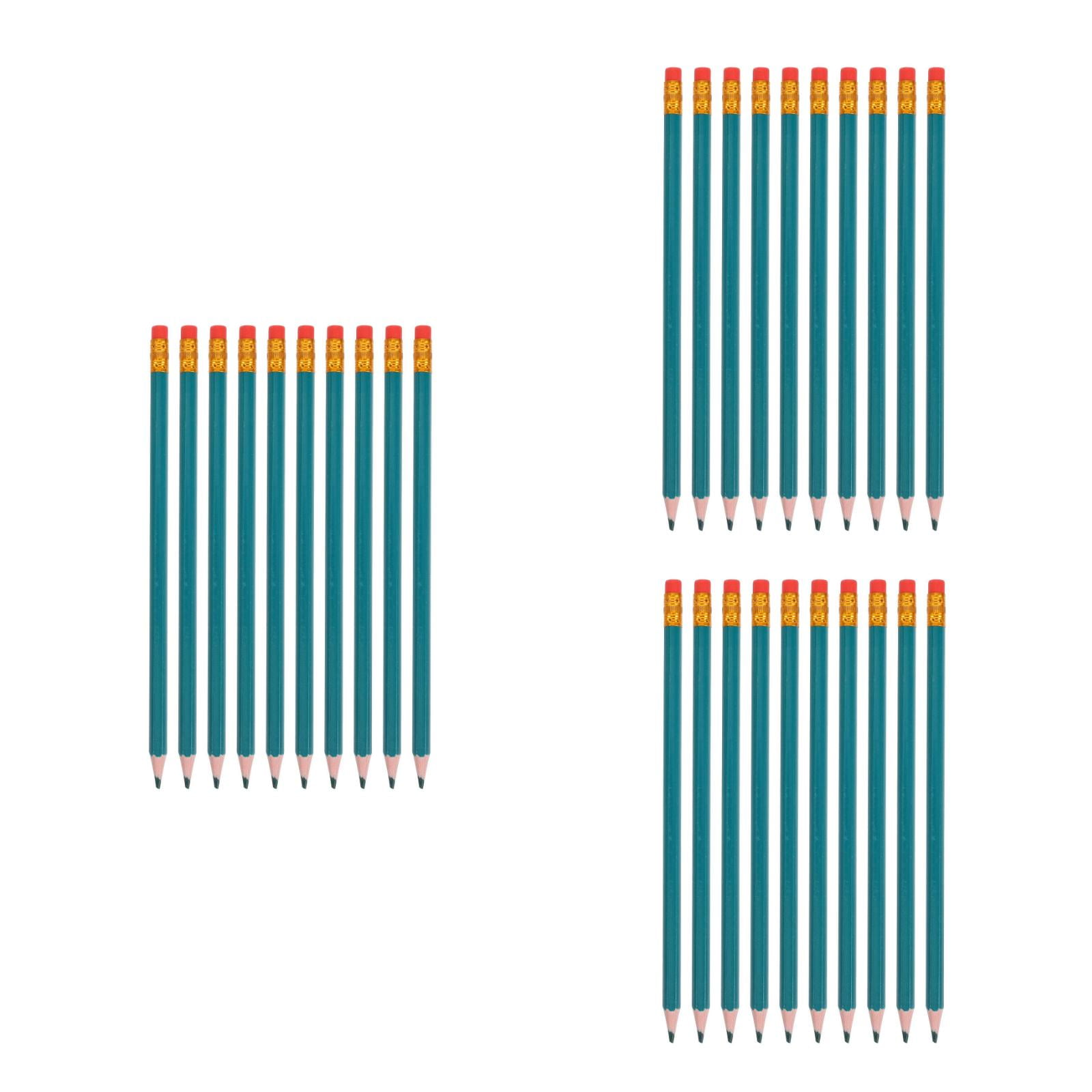 HEMOTON Hemoton 36 Pcs Sharpened Green Colored Pencils with Erasers ...