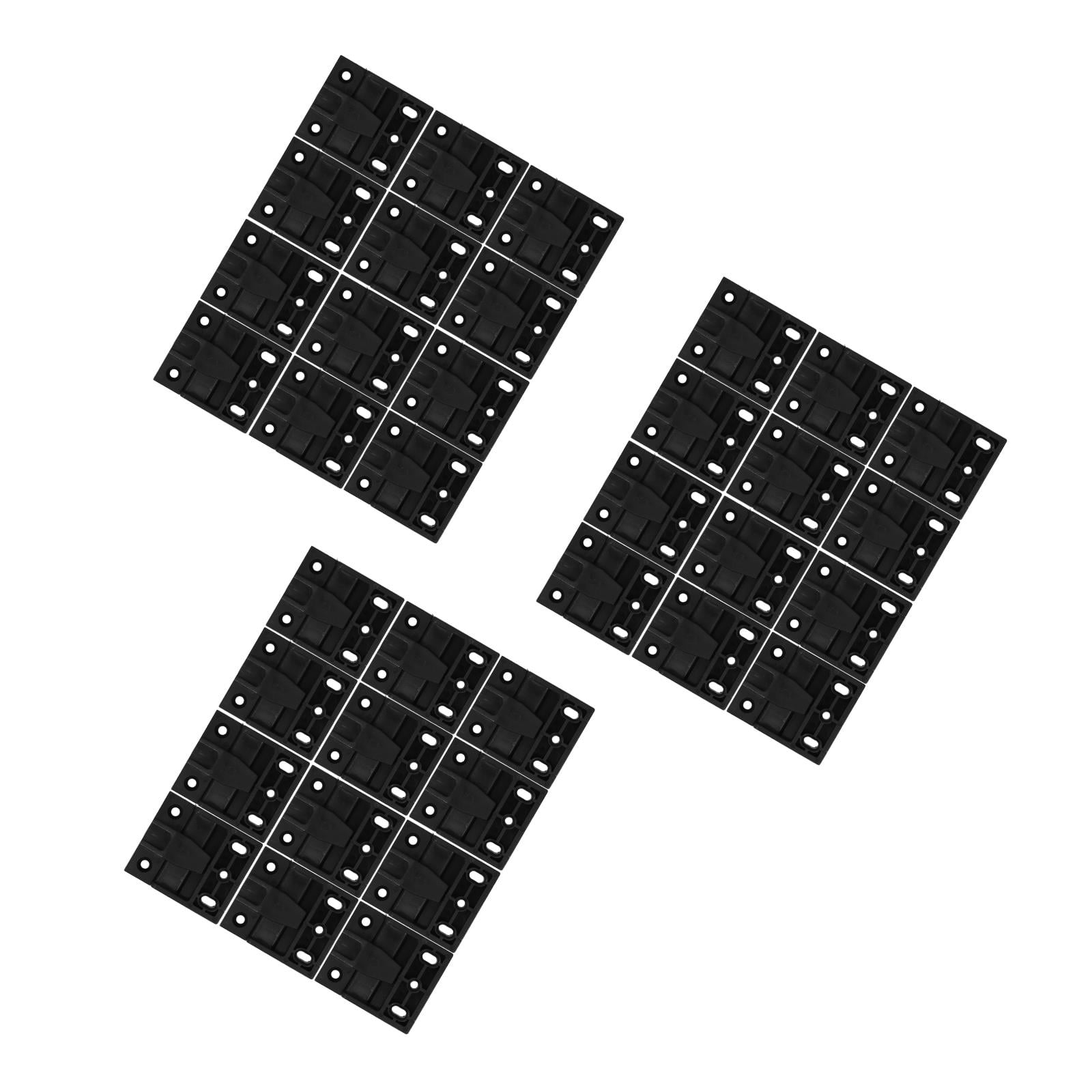 Hemoton 36 Sets Furniture Clips For Flat Panel Cabinet Plastic Corner ...