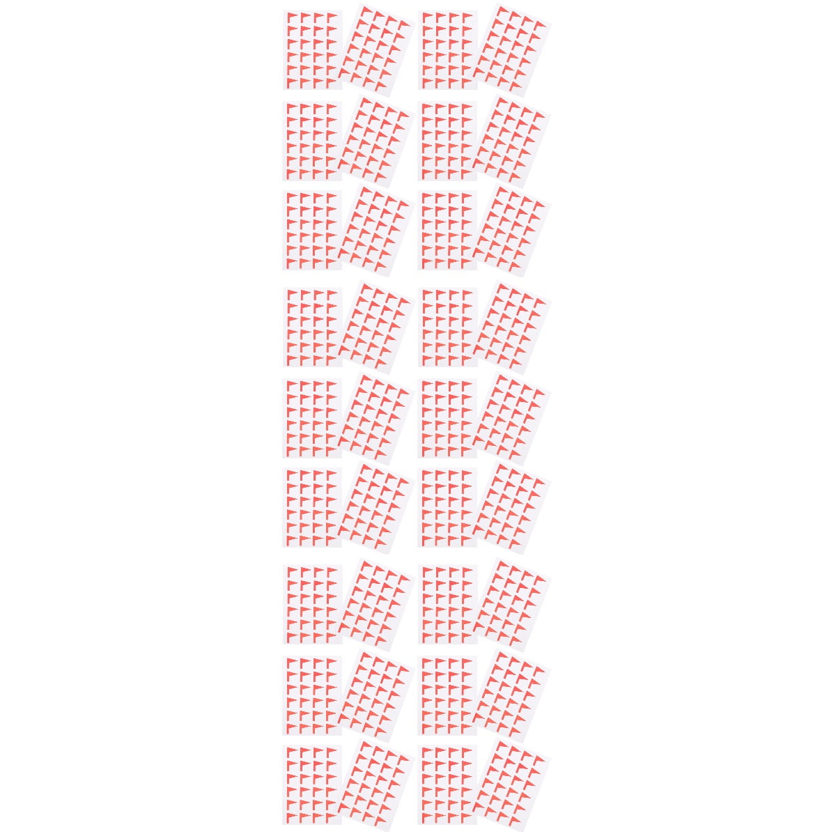 Hemoton 36 Sheets of Adhesive Classification Stickers Red Self Adhesive ...