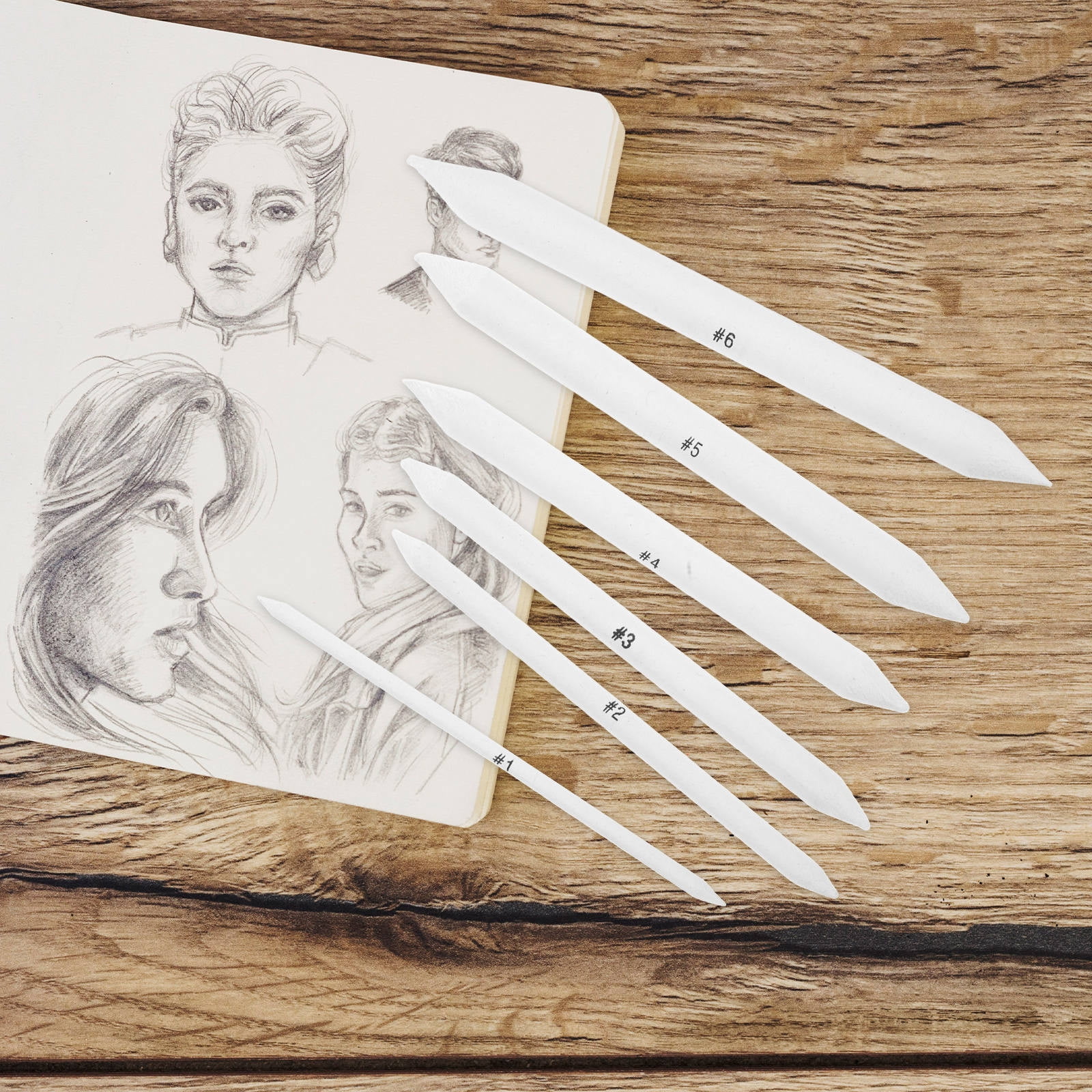 Hemoton 36pcs Drawing Blenders 2 Ended Sketch Tools Art Supplies for ...