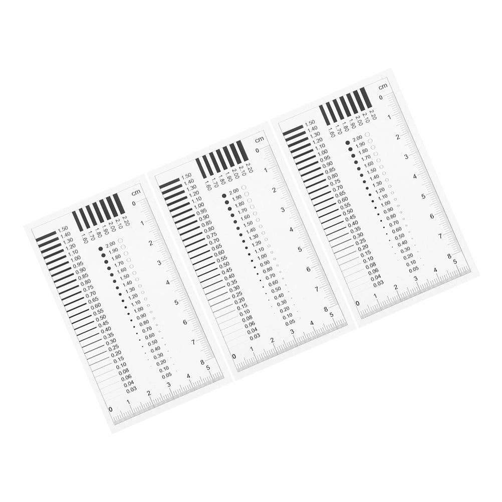 Hemoton 3Pcs Crack Width Ruler Detection Ruler High Precision Surface ...
