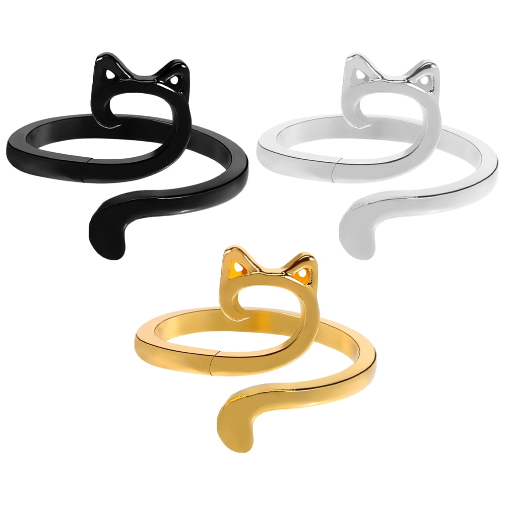 Hemoton 3Pcs Crochet Ring Crochet Tension Ring Crochet Ring for Finger ...