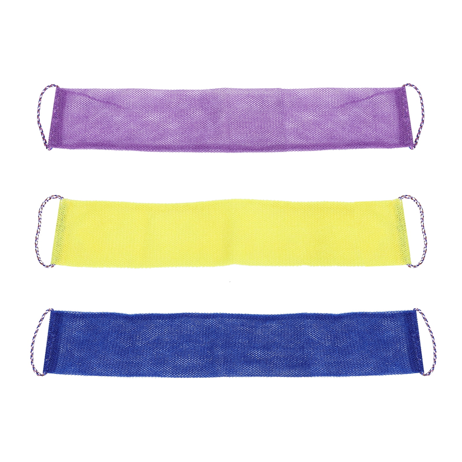 Hemoton 3Pcs Exfoliating Bath Scrubber Shower Back Strap Body Skin ...