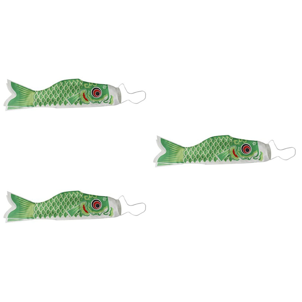 Hemoton 3pcs 55cm Japanese Carp Flag Japan Flag Carp Windsock Streamer ...