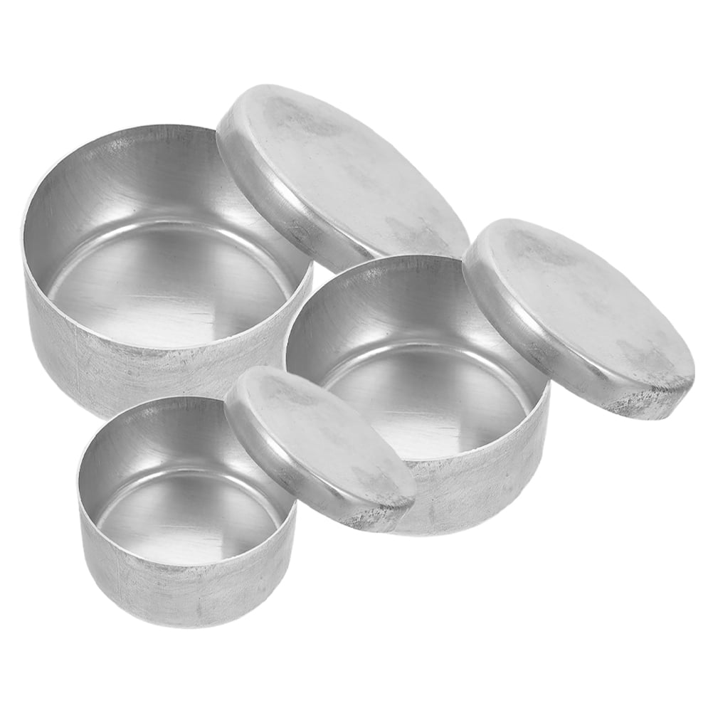 Hemoton 3pcs Aluminum Weighing Pans Sample Empty Laboratory Jars Small ...