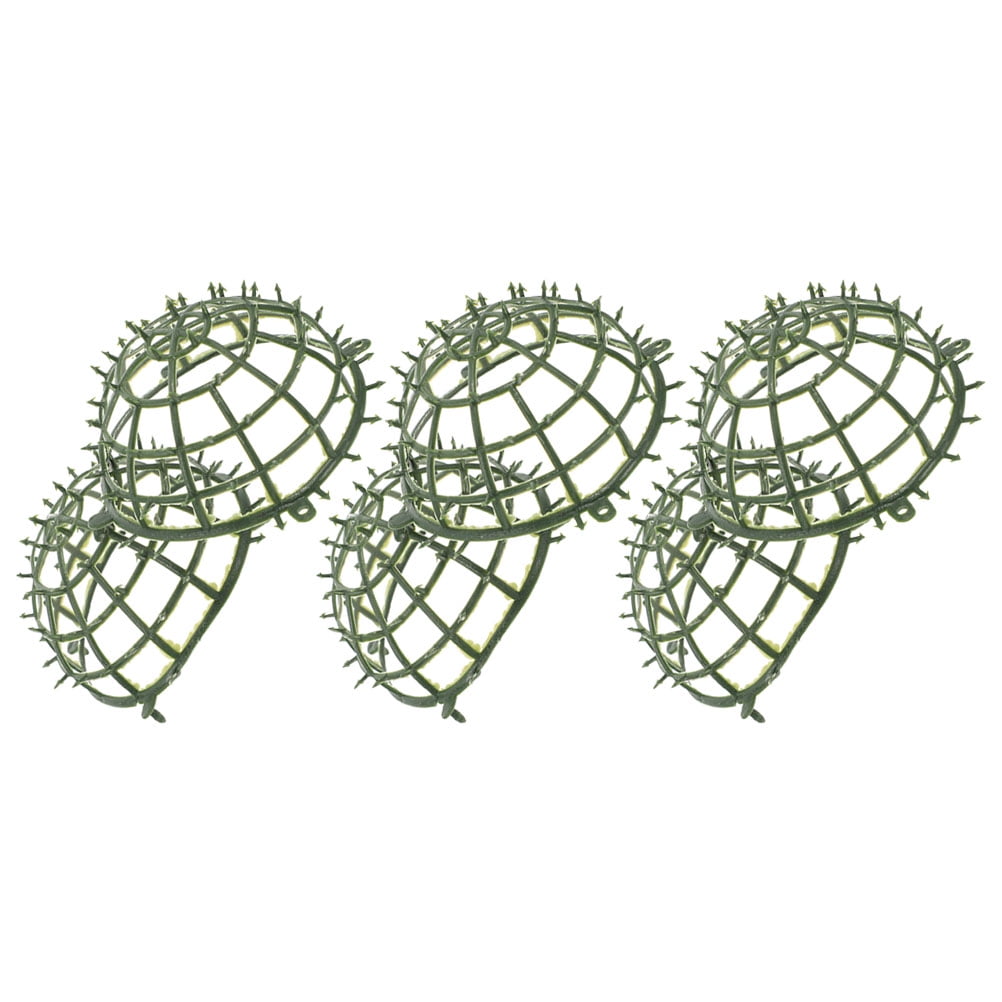 DEEPCRAFF Grass Frame Rack Plastic Plant Topiary Ball Tree Green 3Pcs ...