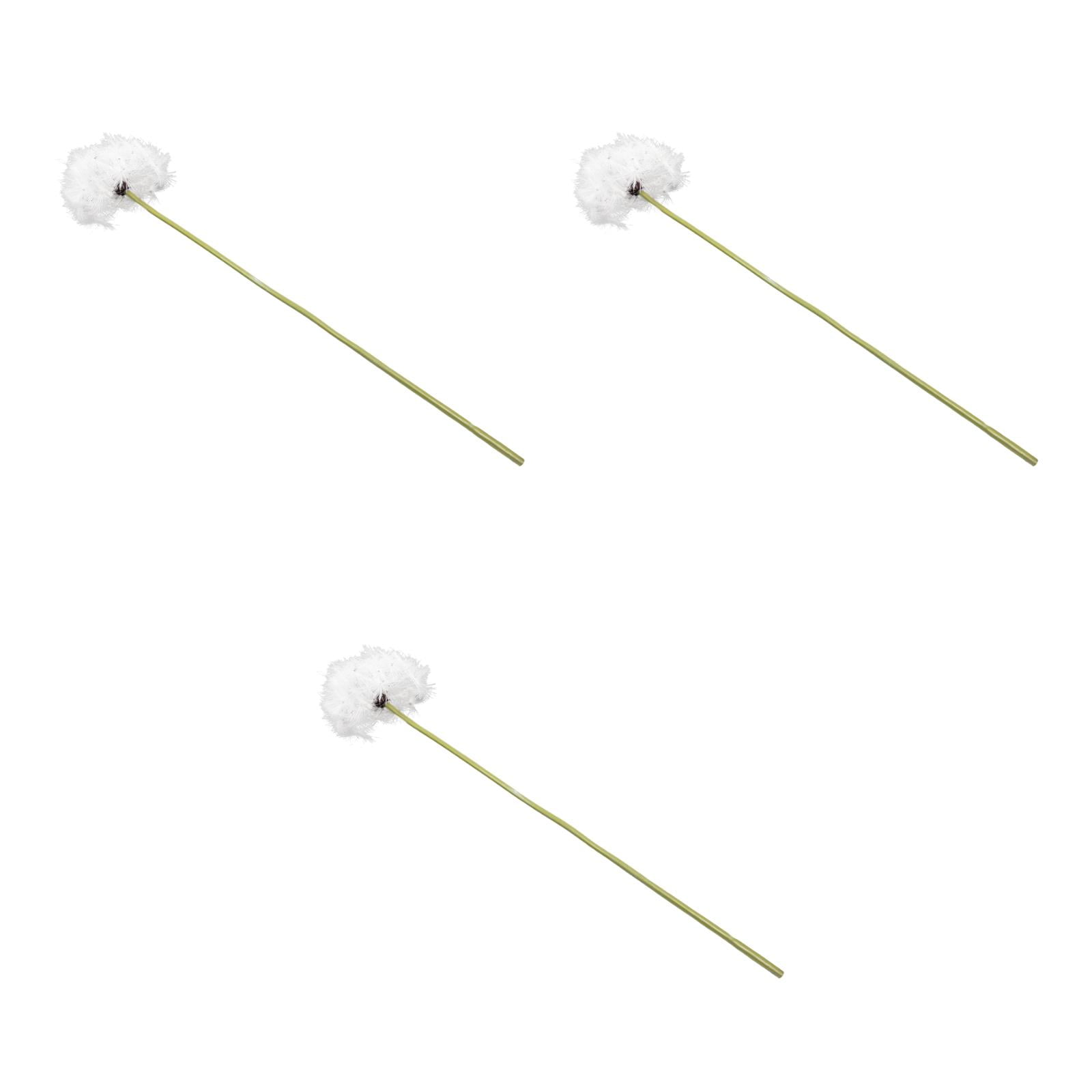Hemoton 3pcs Beautiful Artificial Dandelion Flowers Realistic Faux ...
