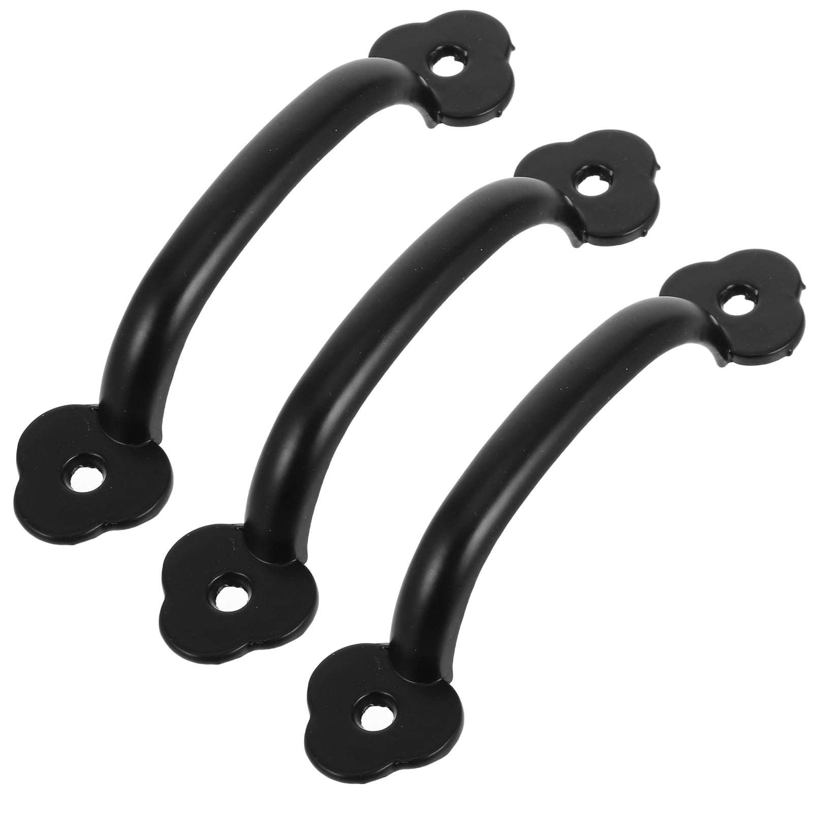 Hemoton 3pcs Black Cabinet Door Handle Vintage Gate Pull Handles Metal ...