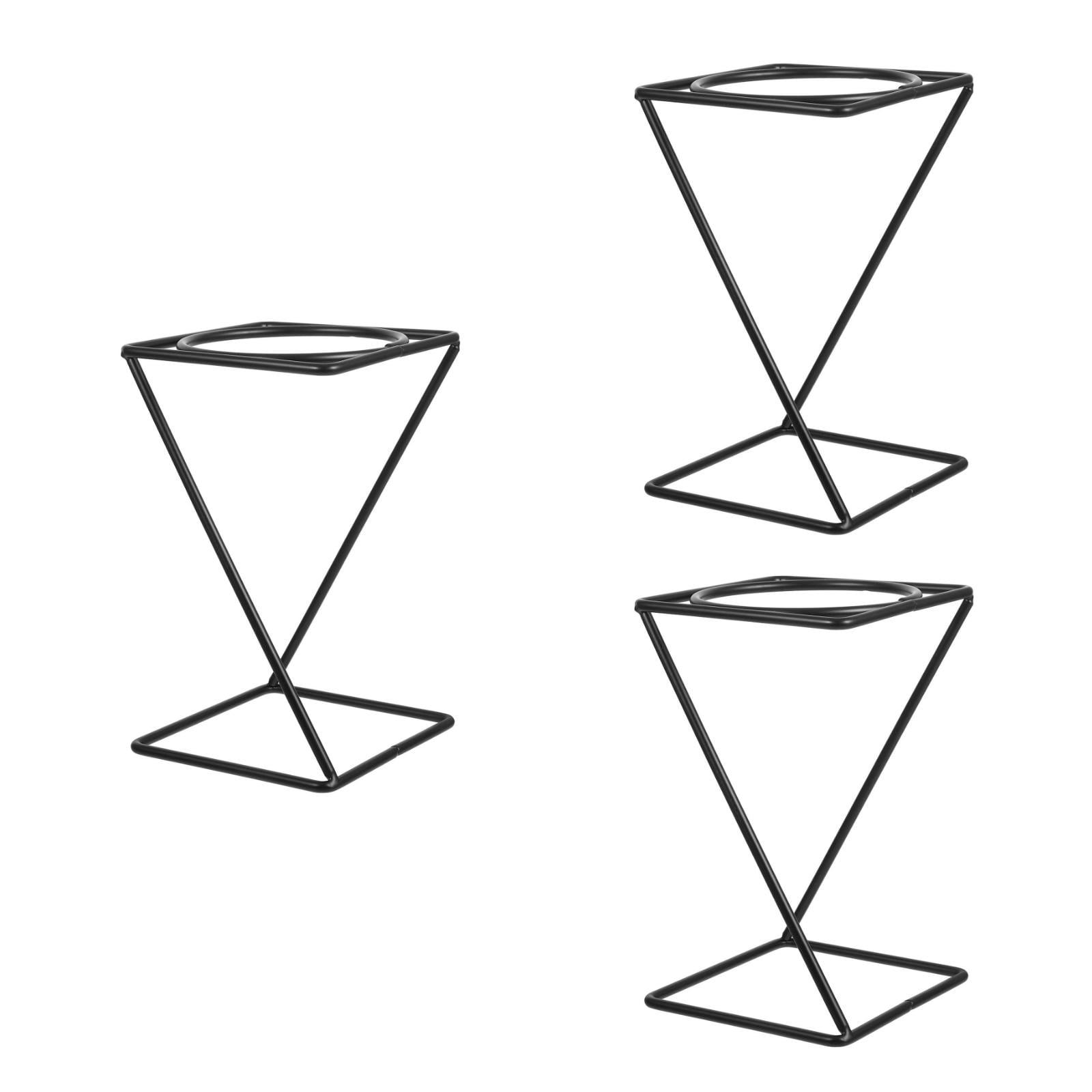 Hemoton 3pcs Black Pizza Stand Holder Tabletop Pizza Pan Riser Stand ...