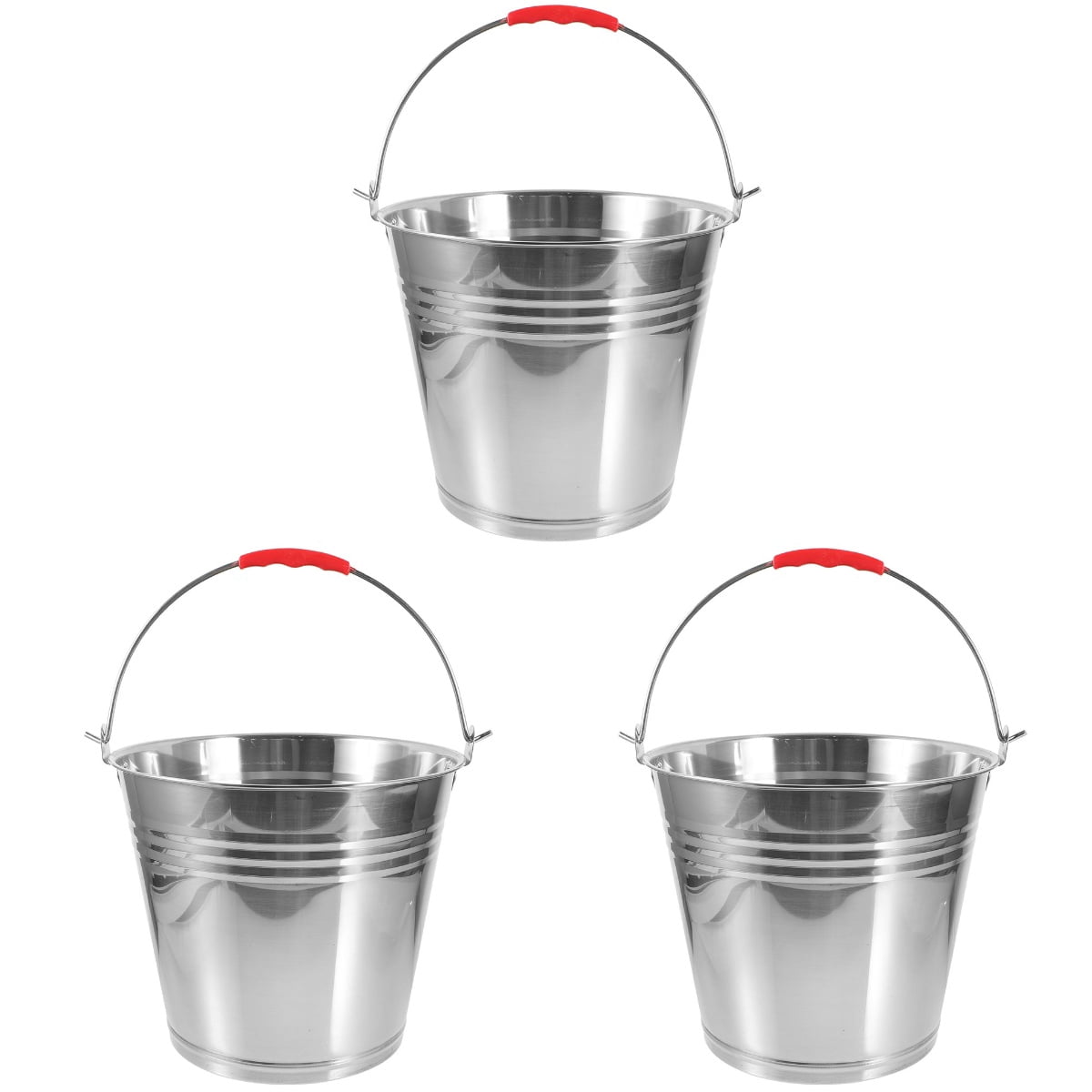 Hemoton 3pcs Bucket with Handle Portable Water Bucket Horse Feed Bucket ...