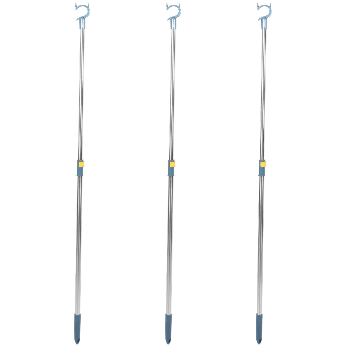 Hemoton 3pcs Clothesline Pole Telescoping Clothes Reach Stick Clothes ...
