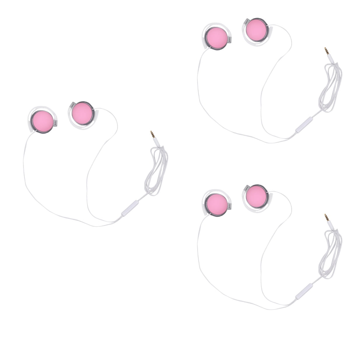 Hemoton 3pcs Creative -aural Earphone Sports Wired Headset with Tuning ...