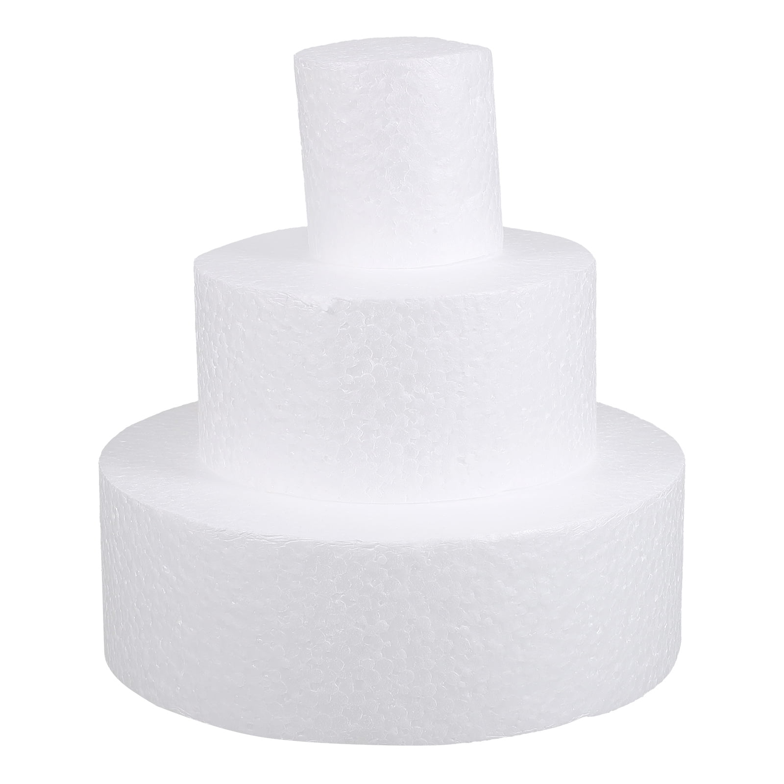 Hemoton 3pcs DIY Foams Cake Models Blank Cake Model Baking Cake ...