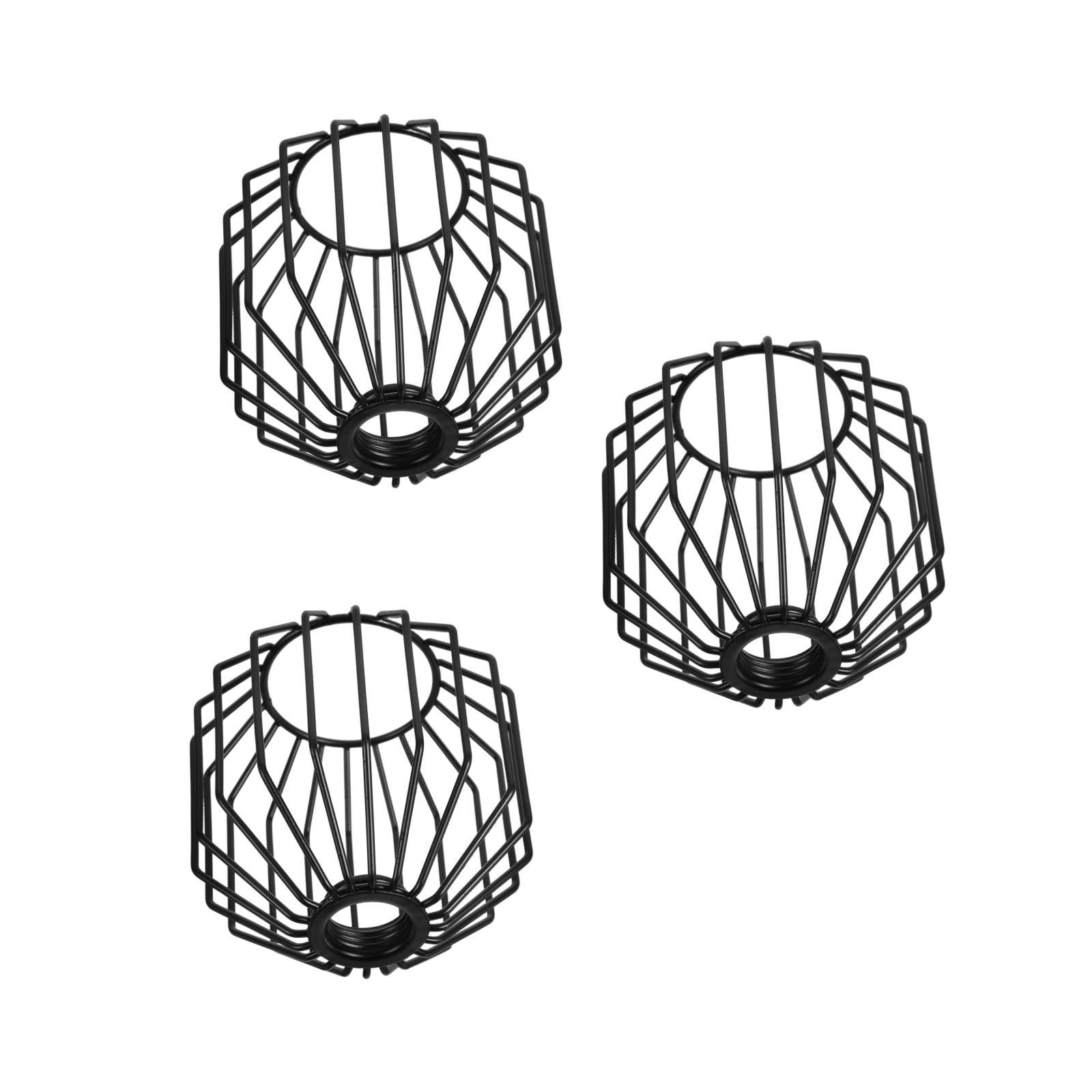 Hemoton 3pcs Decorative Lamp Shade Metal Cage Lampshade Frame for Table ...