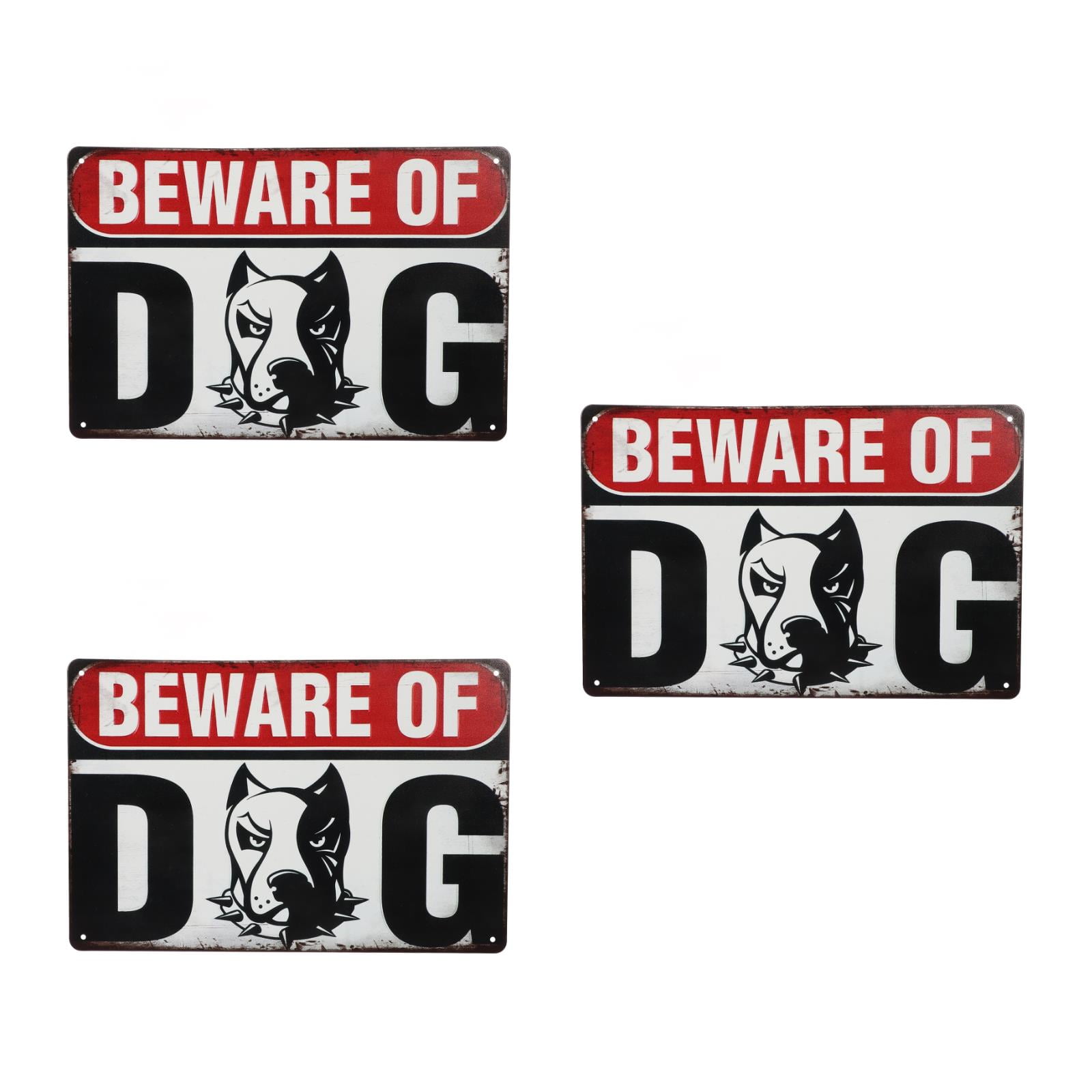 Hemoton 3pcs Dog Sign For Yard Beware Of Dog Sign For Villa Dog Warning ...