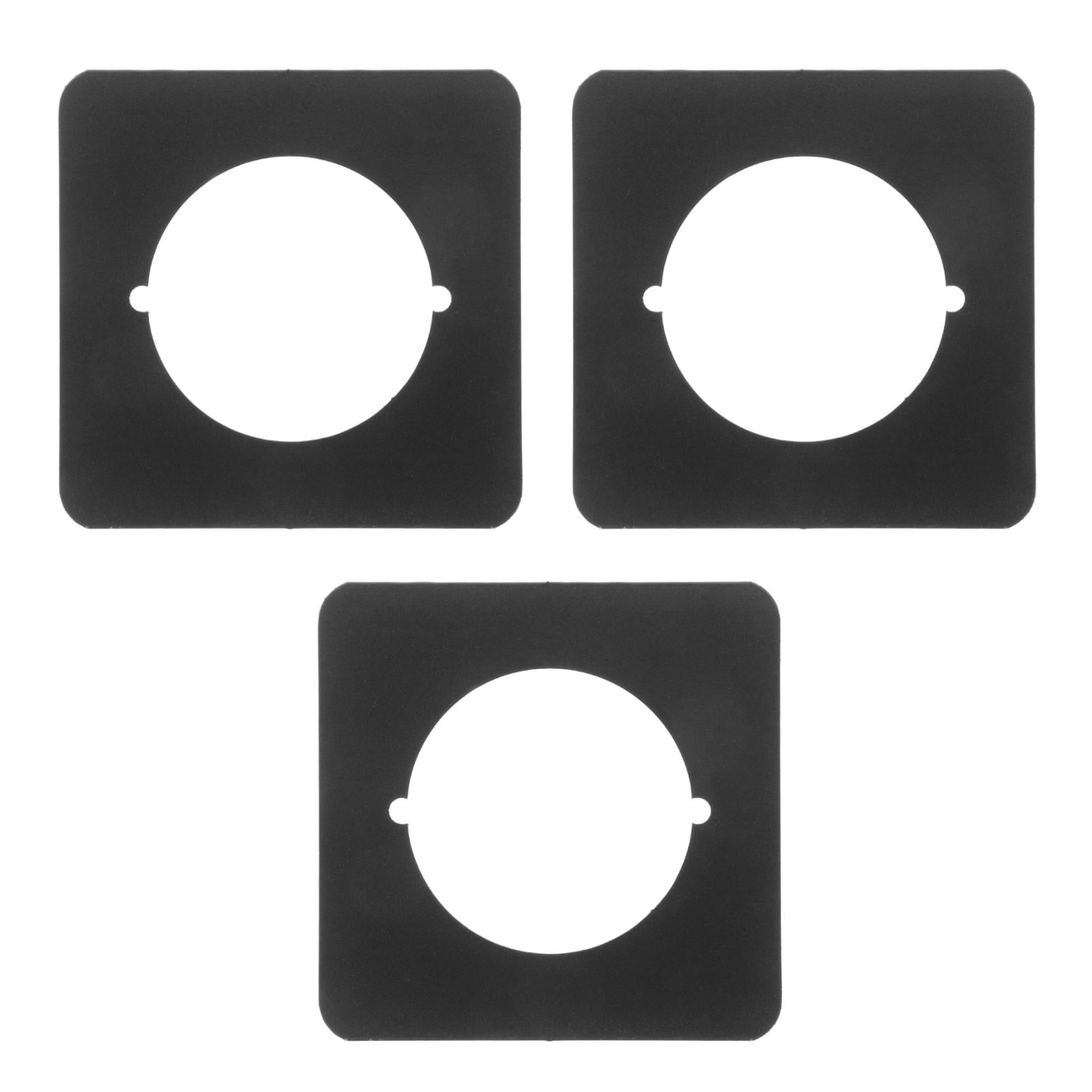 HEMOTON MLINS 3pcs Square Door Reinforcement Plate Knob Handle Fixing ...