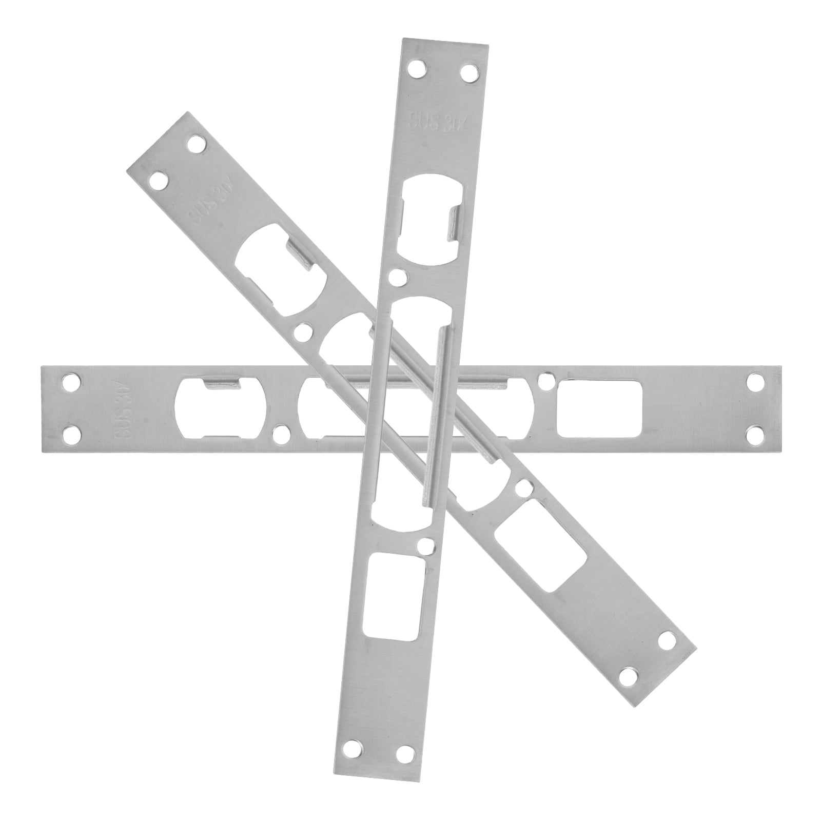Hemoton 3pcs Door Security Strike Plates Plate Door Lock Strike Secure ...