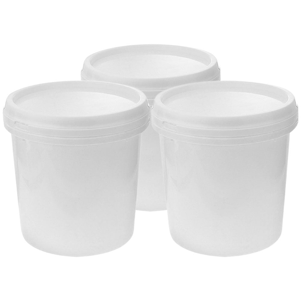 Hemoton 3pcs Food Grade Buckets Kitchen Storage Buckets With Lids For ...