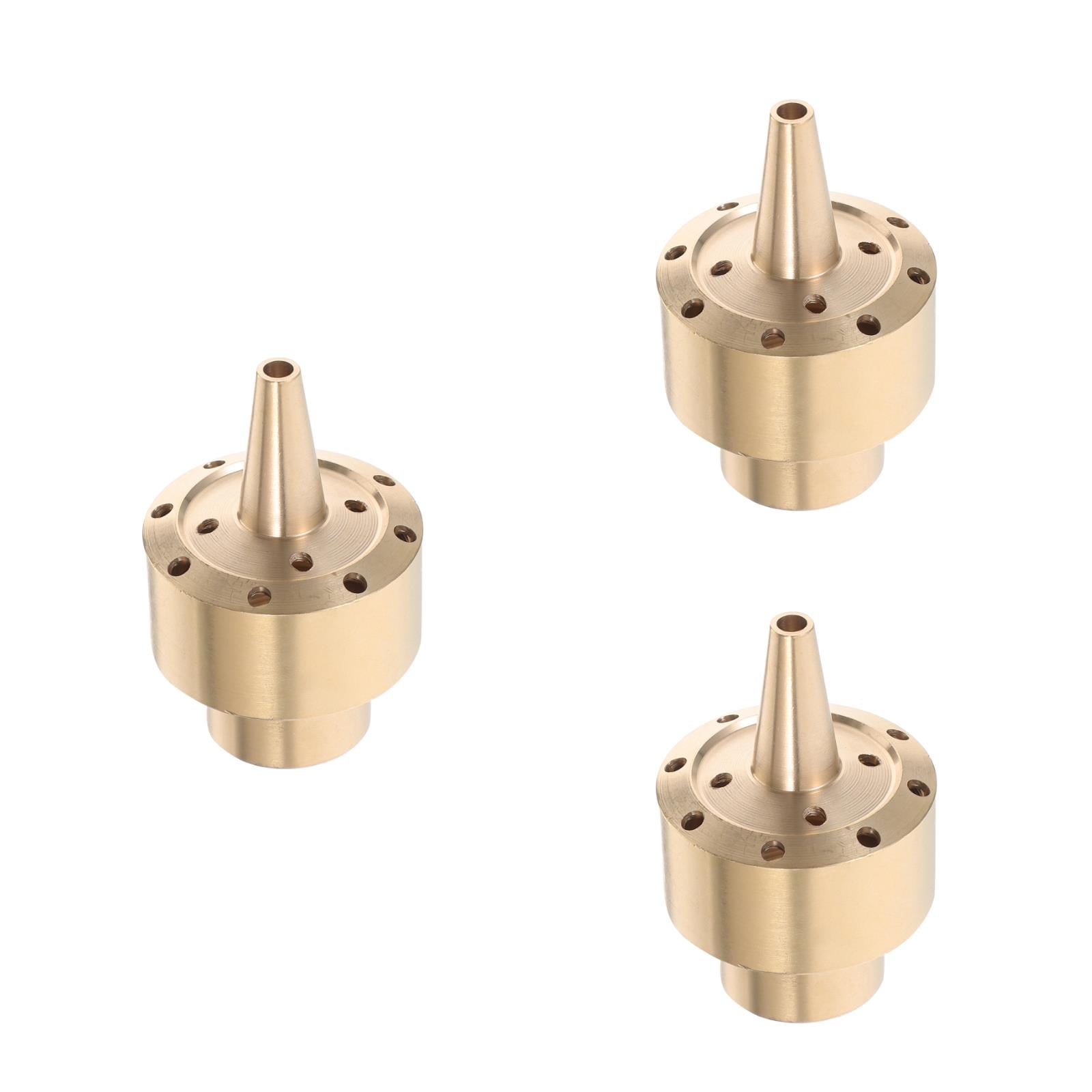 Hemoton 3pcs Fountain Nozzle Heads, Garden Pond Water Nozzle Brass ...
