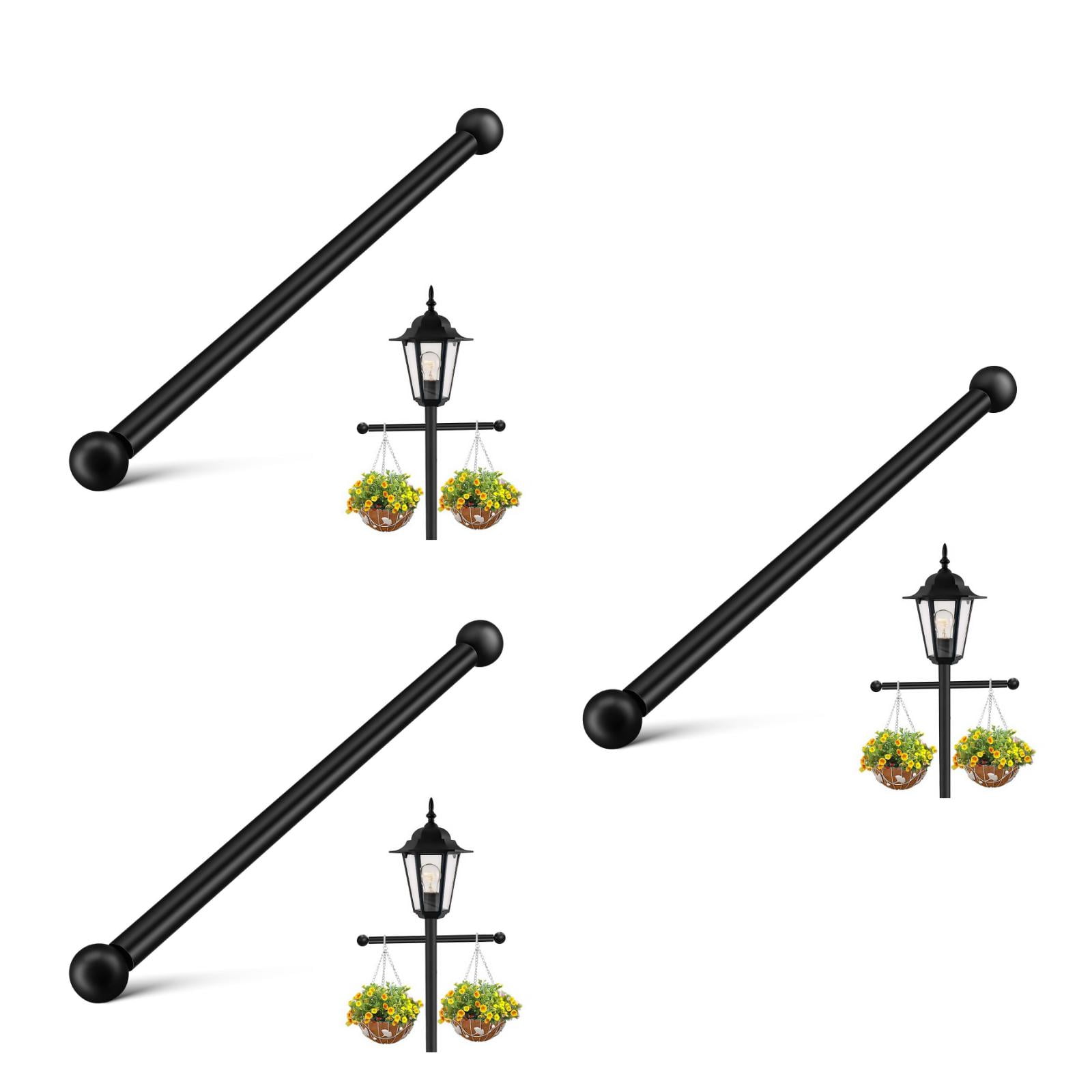 Hemoton 3pcs Lamp Post Arm Ladder Rest Light Pole Handle Replacement ...