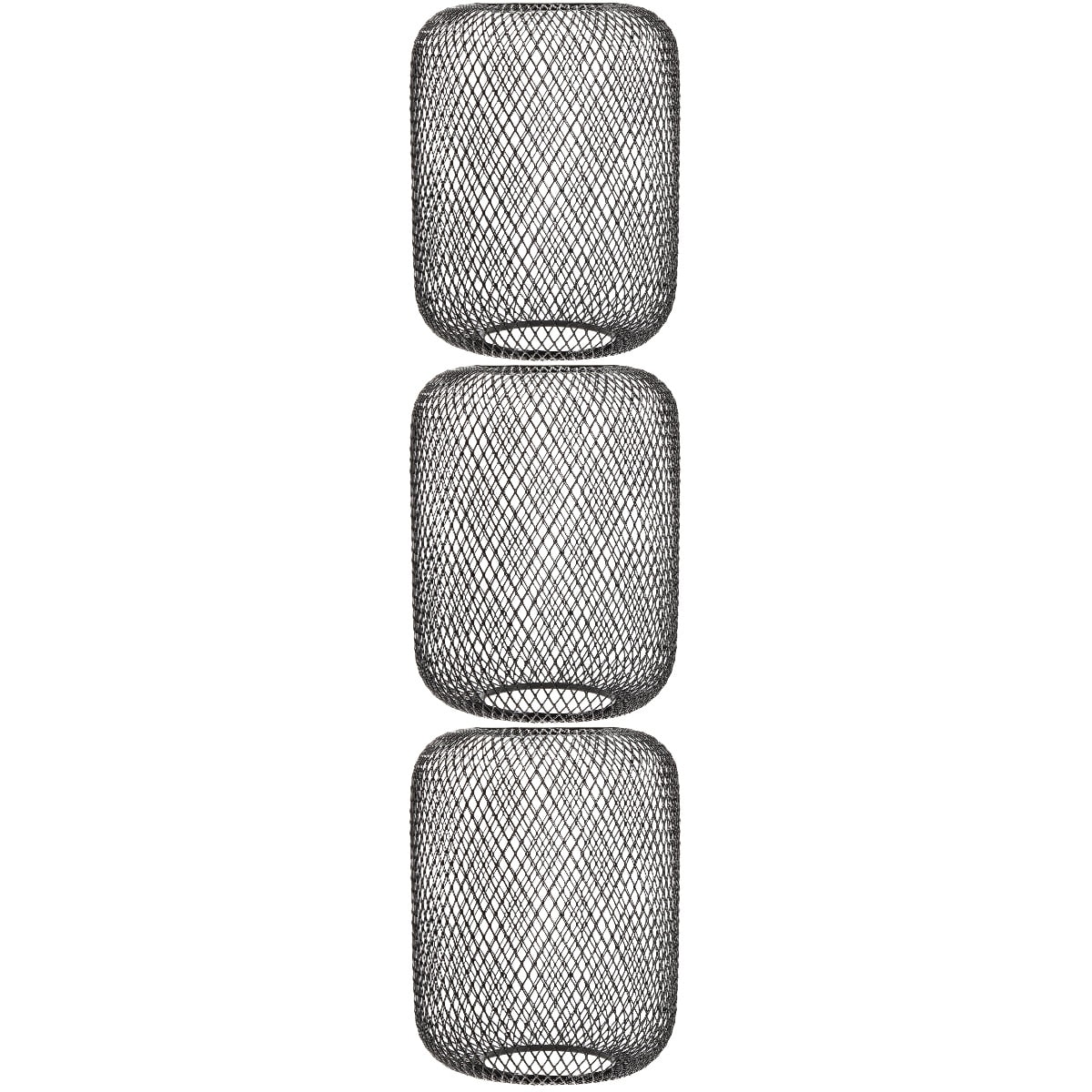 Hemoton 3pcs Mesh Designed Metal Lamp Shades Modern Iron Wire Light ...