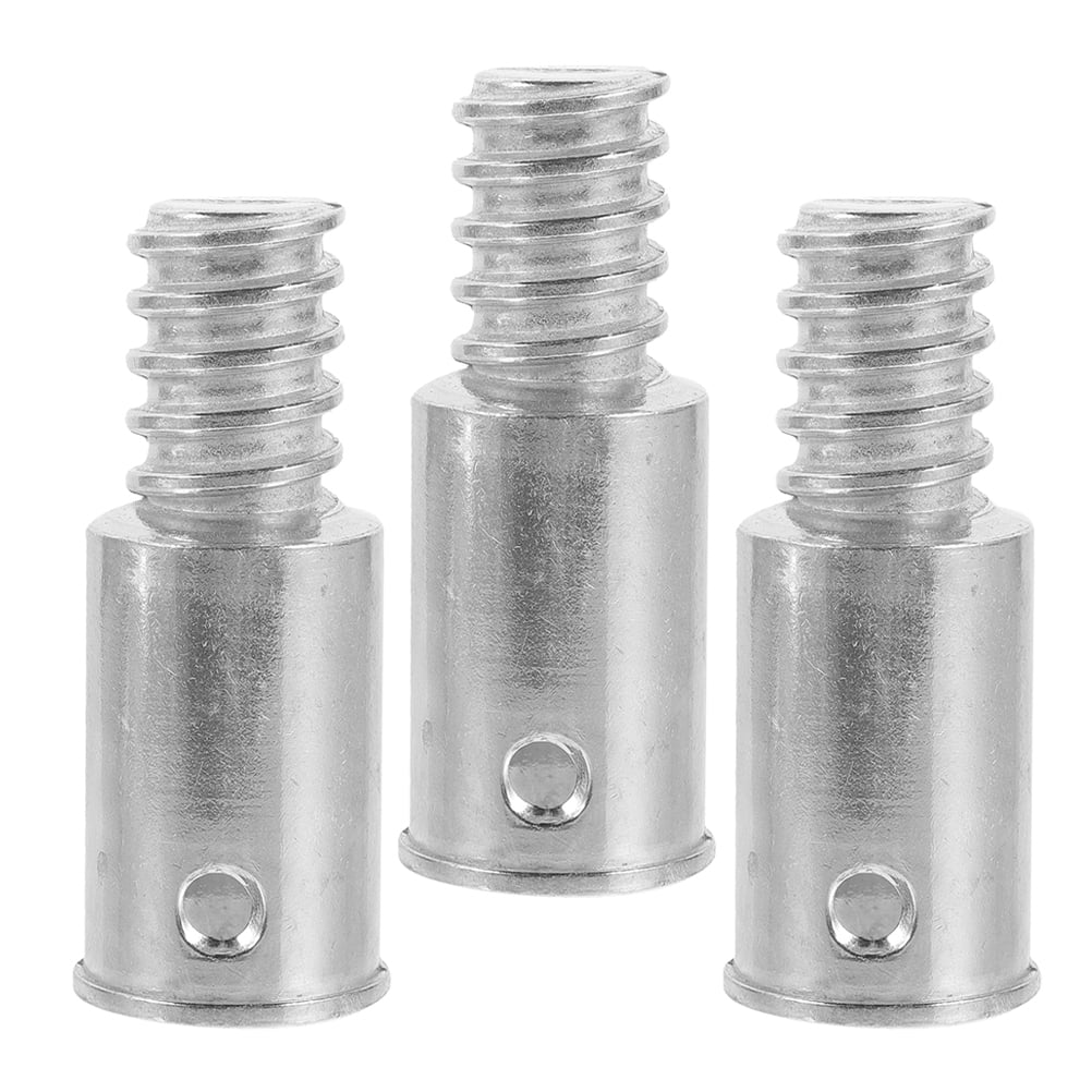 DEEPCRAFF Thread Adapter Broom Handle Threaded Tips 3Pcs Silver ...