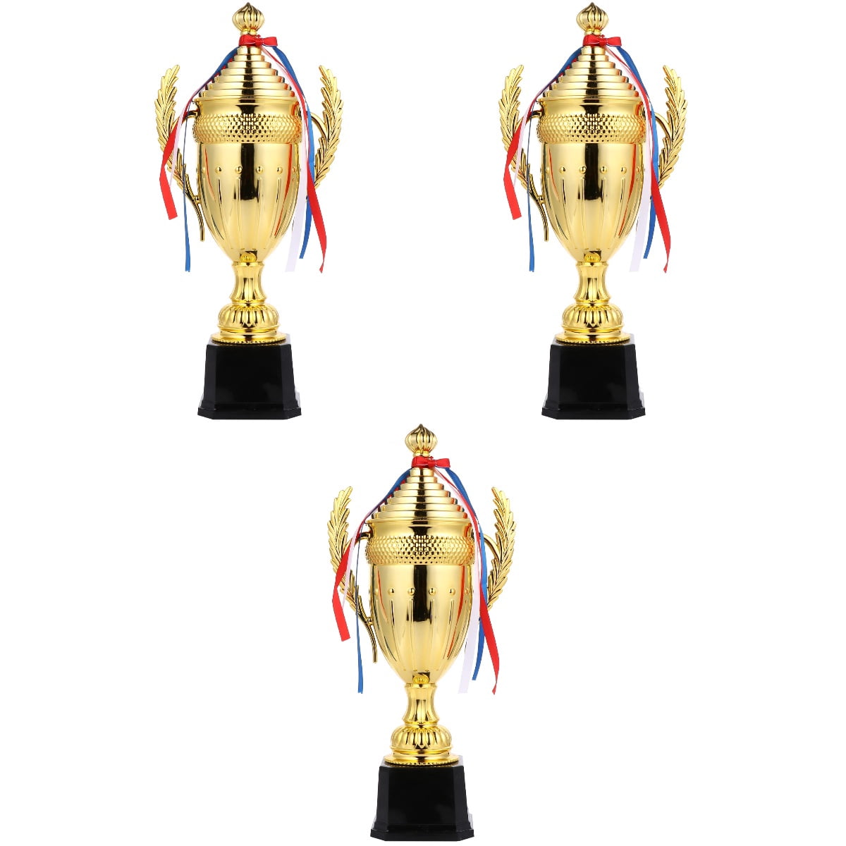 Hemoton 3pcs Plastic Cup Trophy Golden Trophy with Lid Competition ...