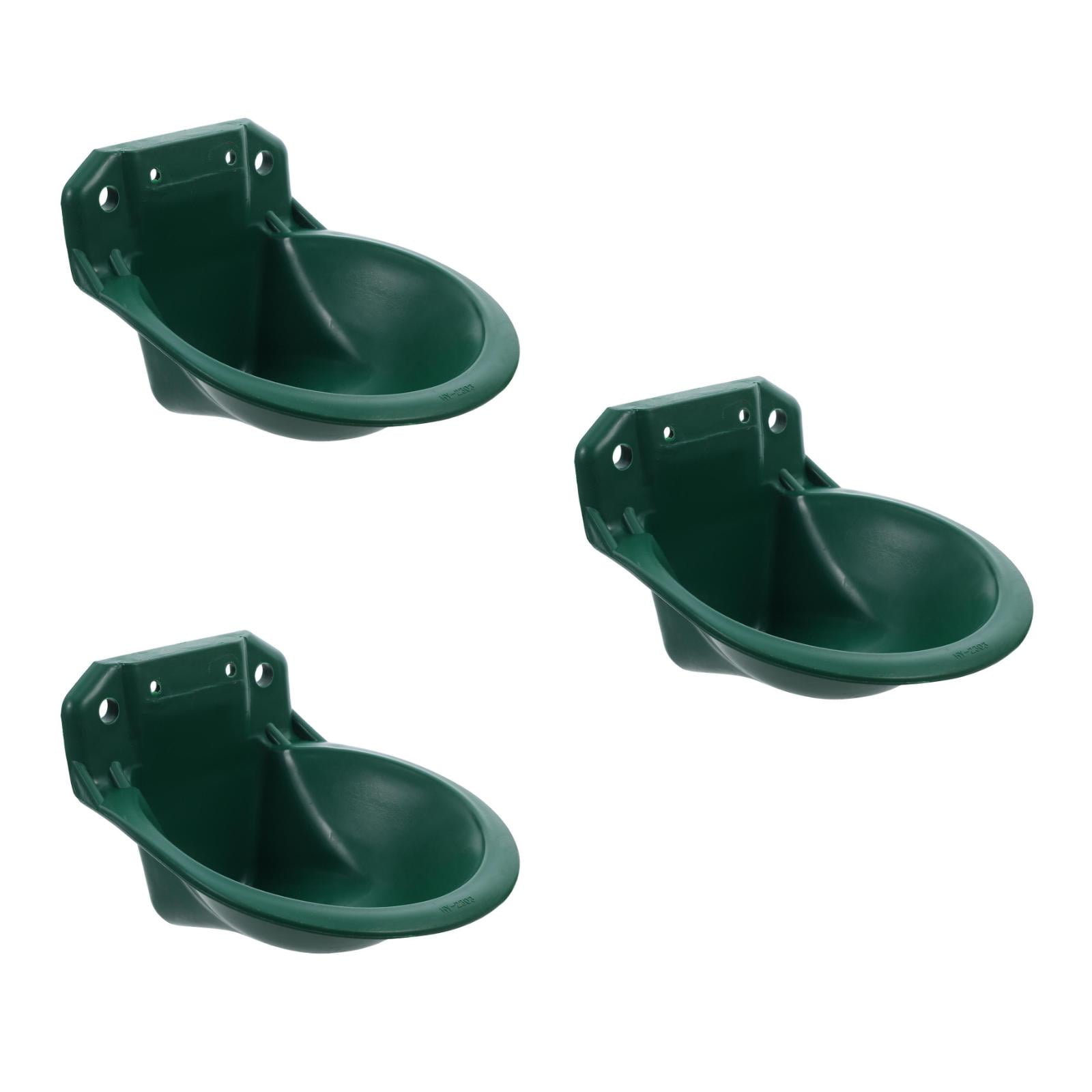 Hemoton 3pcs Plastic Waterer Bowl For Sheep Water Feeder Livestock ...