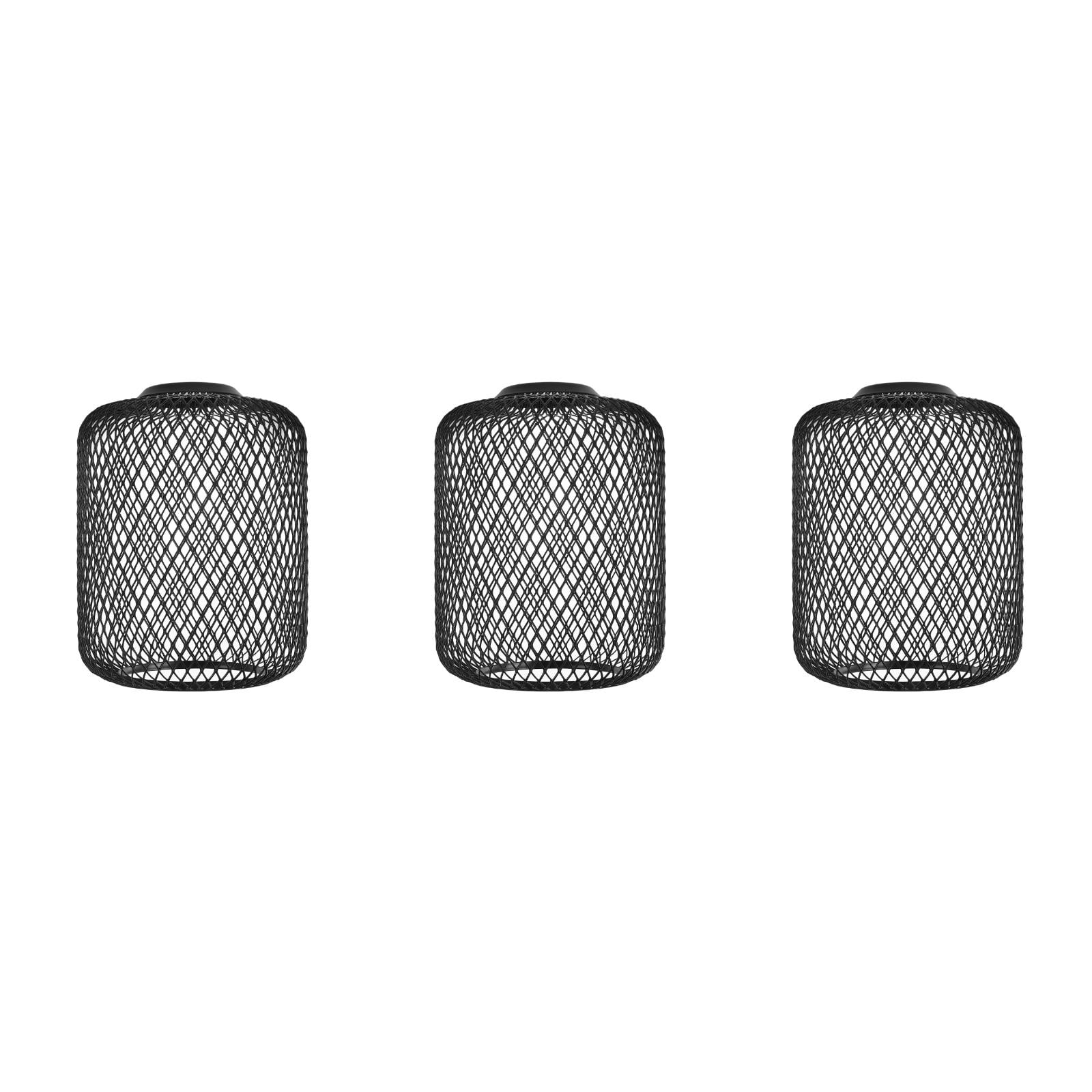 Hemoton 3pcs Retro Mesh Industrial Light Shade Hollow Out Lampshade ...