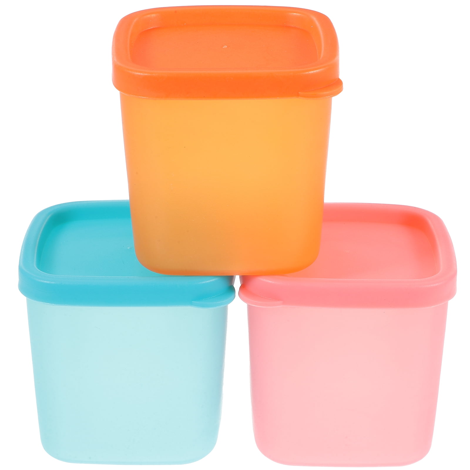 Hemoton 3pcs Reusable Ice Cream Containers Homemade Ice Cream Box ...