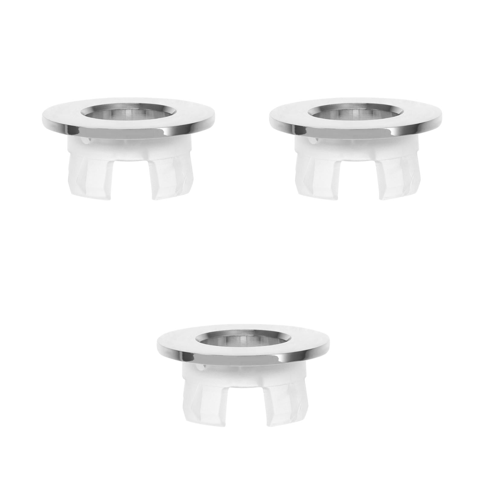 Hemoton 3pcs Sink Overflow Ring Kitchen Bathroom Sink Hole Round ...