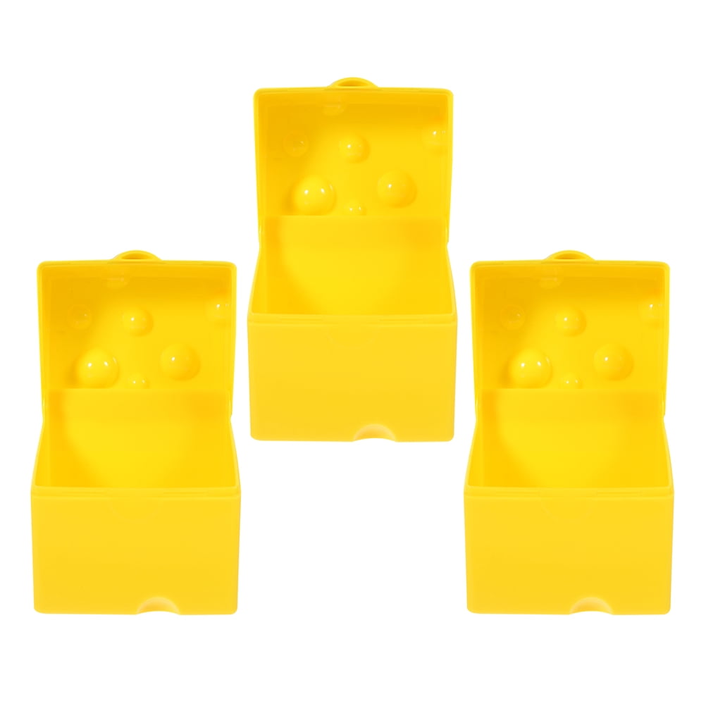 Hemoton 3pcs Slice Cheese Storage Box Airtight Cheese Fresh Container ...