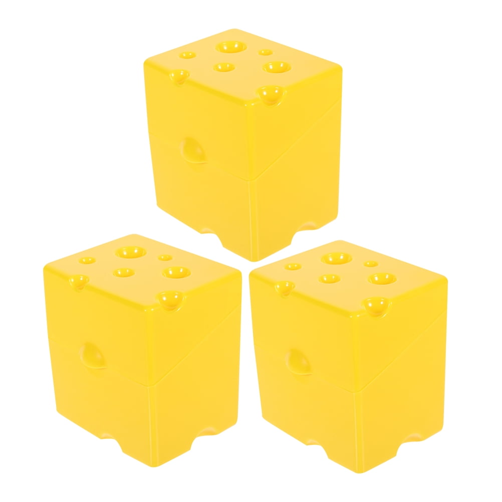 Hemoton 3-Piece Plastic Cheese Storage Containers Set for Refrigerator ...