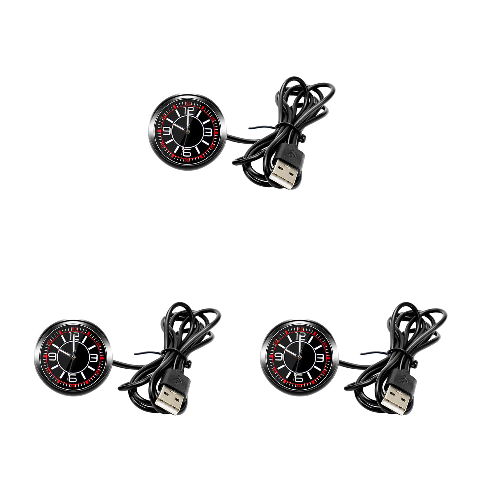 Hemoton 3pcs Small Car Clock Dash Stick On Clock Small Digital Clock ...