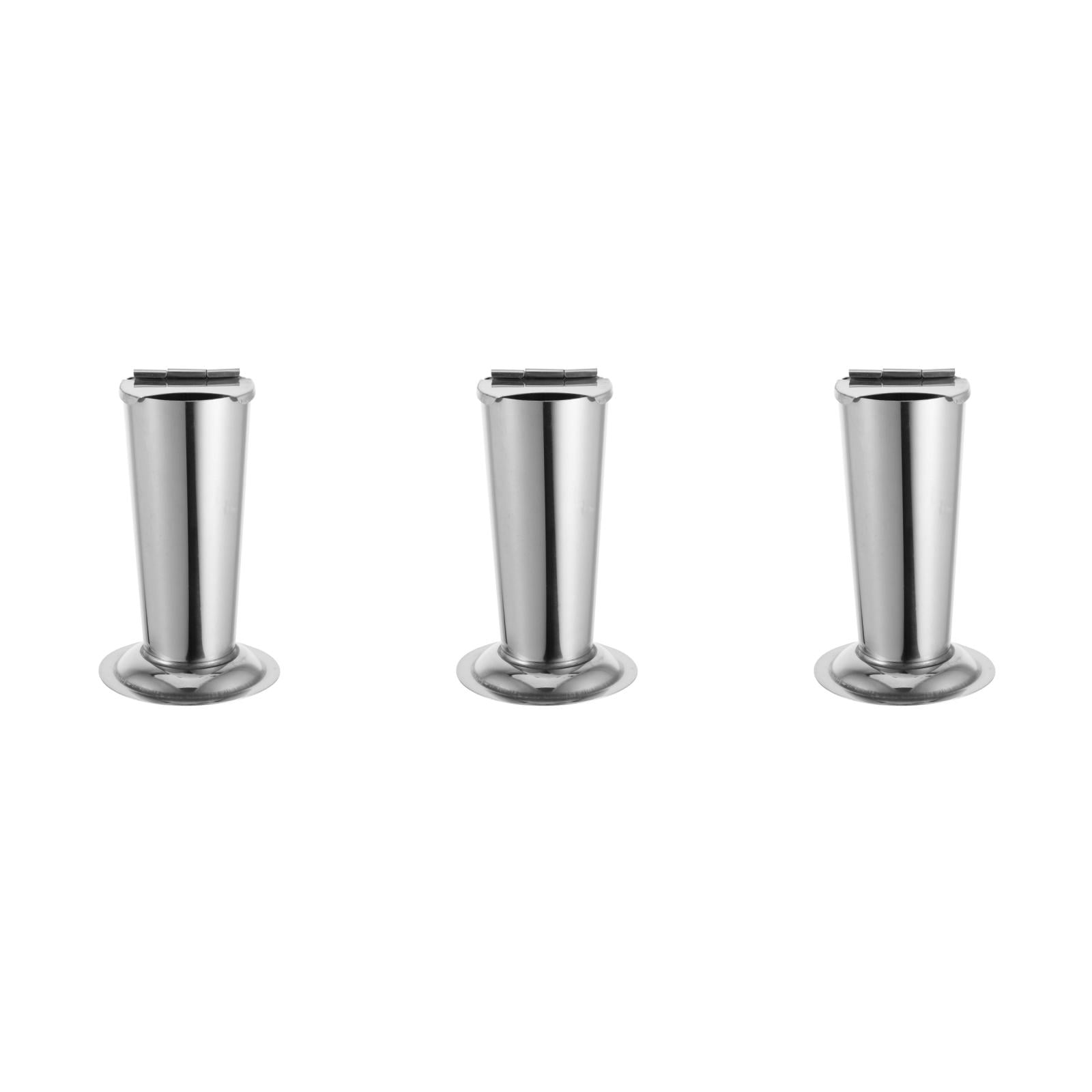 Hemoton 3pcs Stainless Steel Forceps Jar Tweezers Holder Tube ...