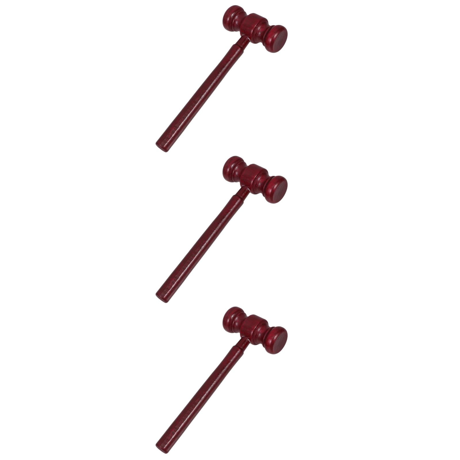 Hemoton 3pcs Wooden Judge Hammer Wood Judge Gavel Toy Courtroom Lawyer ...