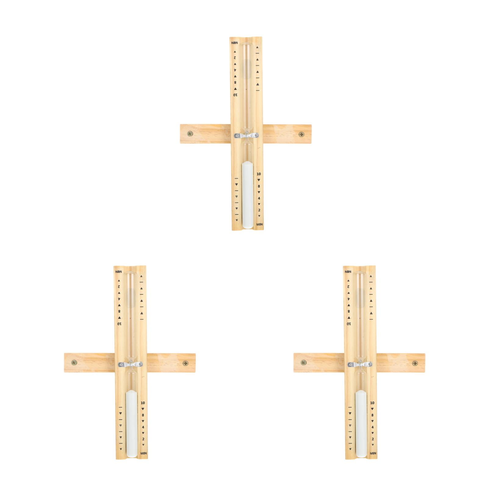 Hemoton 3pcs Wooden Sauna Timer Reusable Hourglass Decorative Hourglass ...