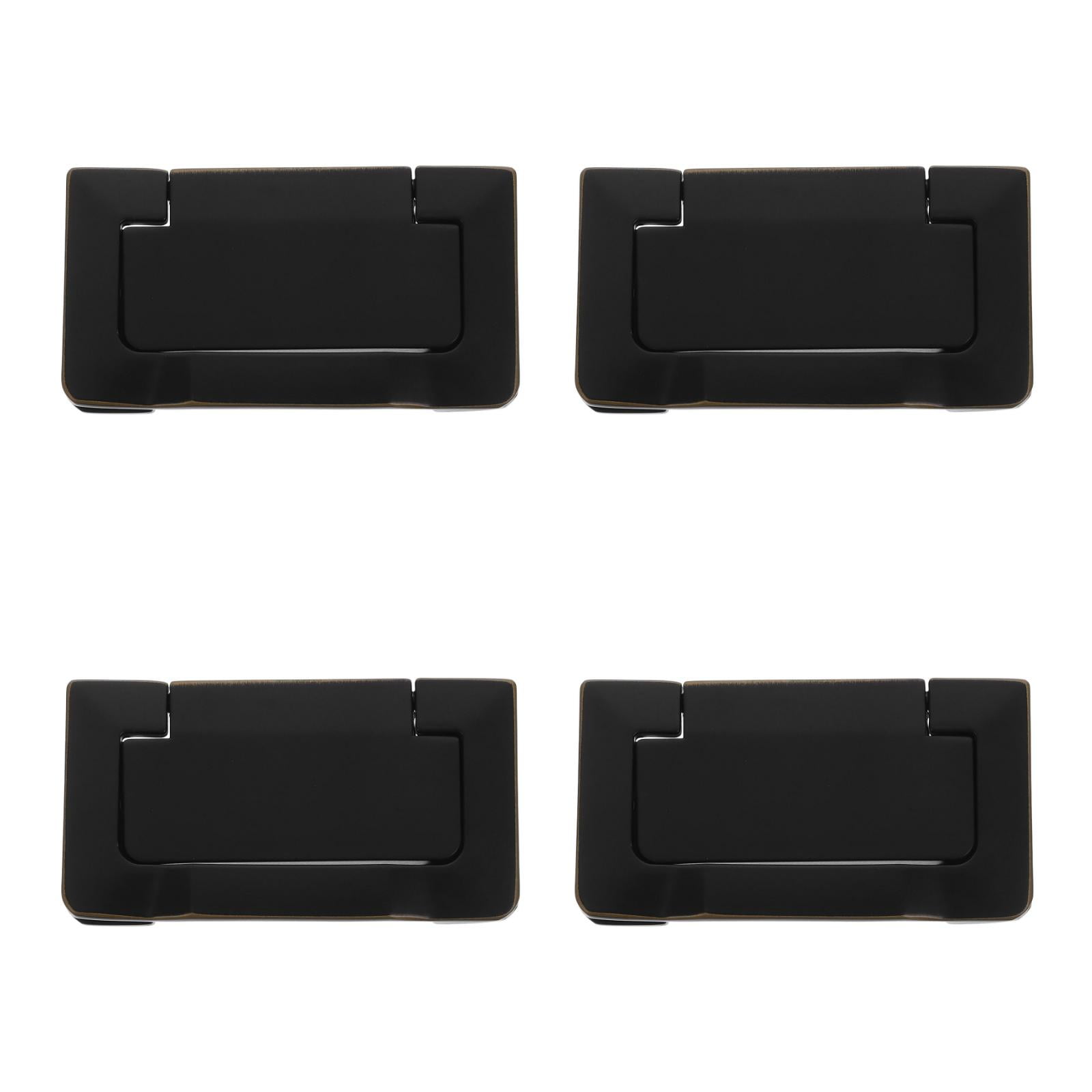 Hemoton 4 Count Cabinet Invisible Handle Concealed Door Handles Black ...