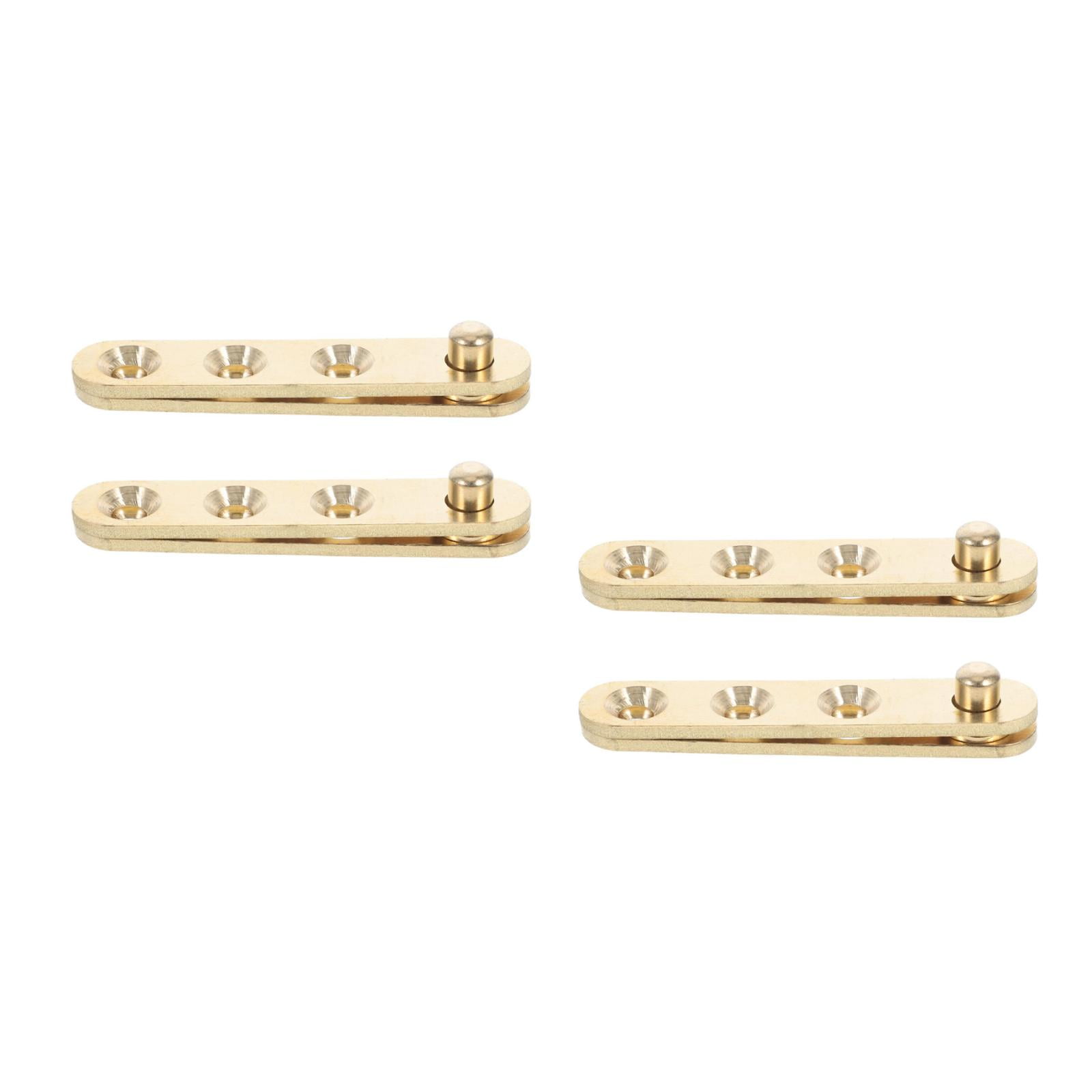 Hemoton 4 Pairs Copper 360 Degree Rotating Hinges Door Pivot Hinges ...